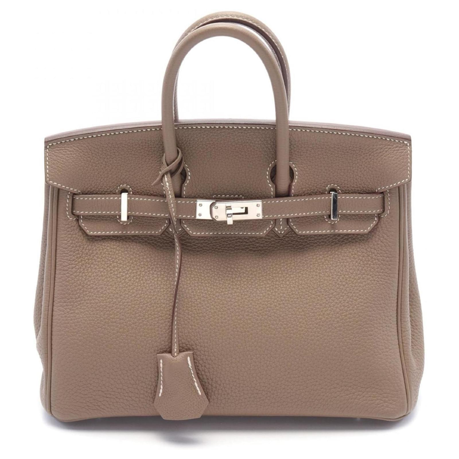 Hermès Hermes Birkin 25 Handbag in Togo Leather Brown Taupe ref.1857420 - Joli Closet