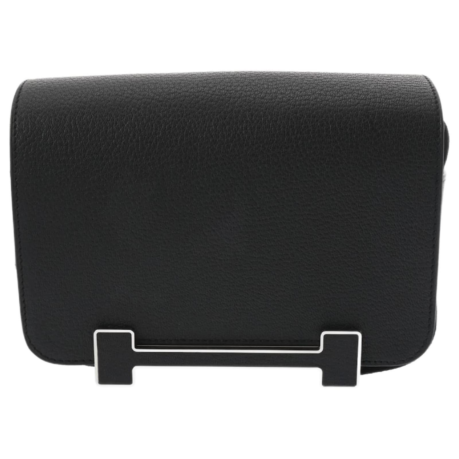 Hermès Hermes Geta Black W Stamp Shoulder Bag (Sold) - Joli Closet