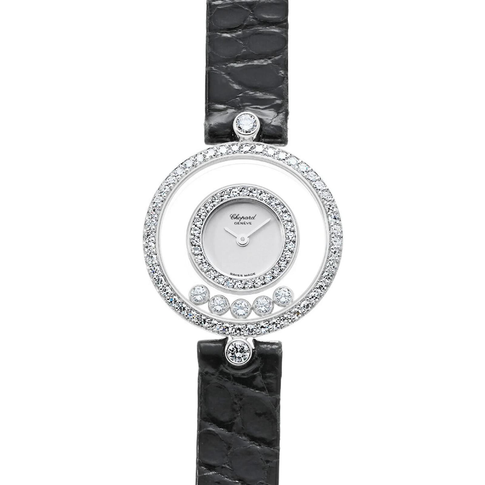 Chopard Happy Diamond 5P Double Bezel Ladies Watch ref.1857755 - Joli ...