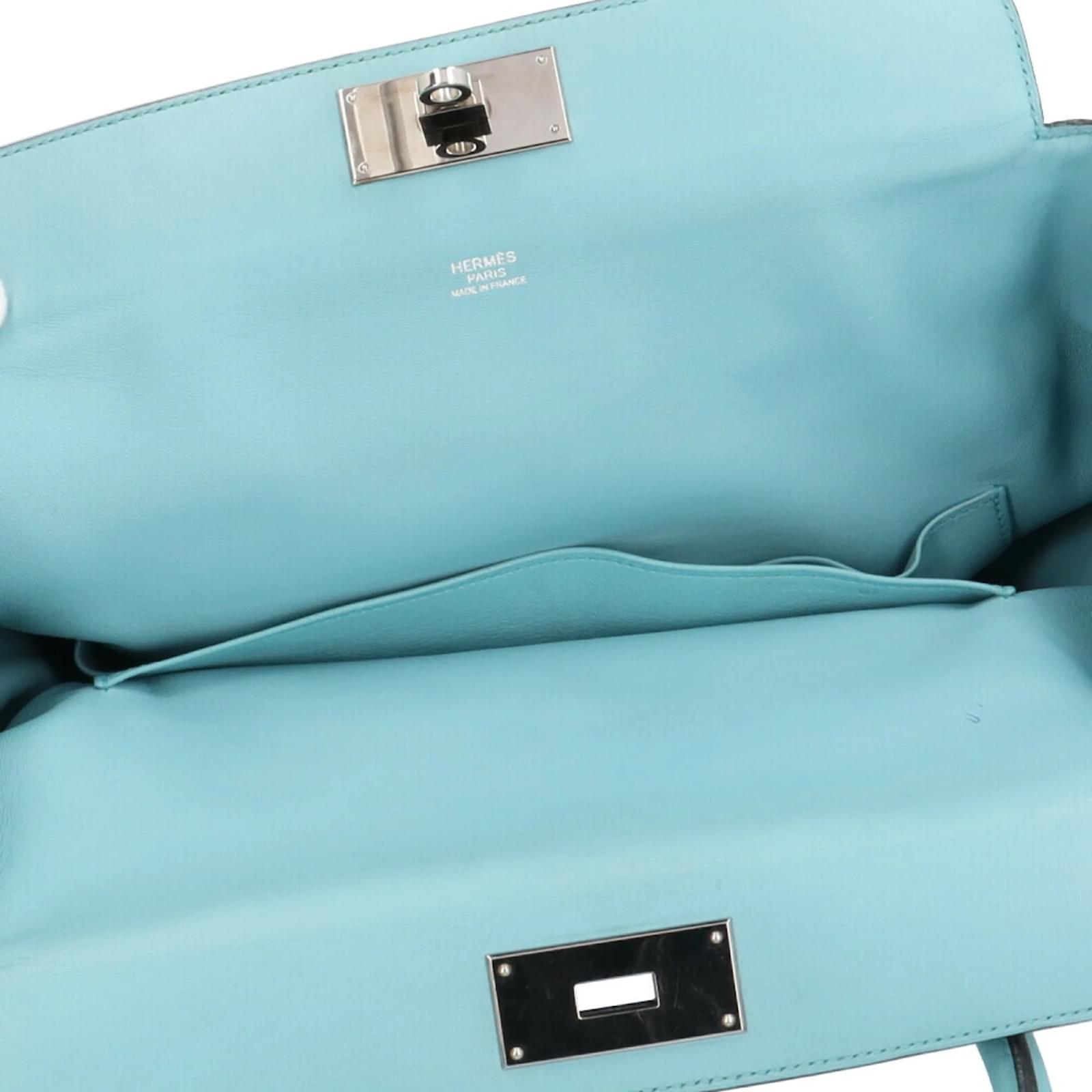 Hermès Hermes Toolbox 26 Shoulder Bag Blue Leather ref.1859604 - Joli ...