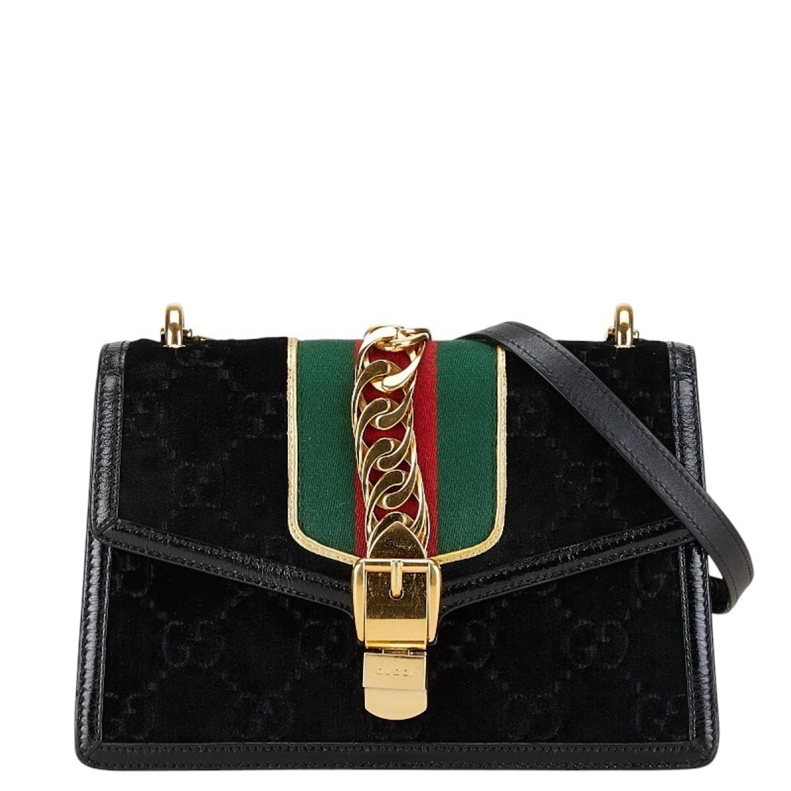 Gucci Sherry Line Sylvie Shoulder Bag Black ref.1859777 - Joli Closet