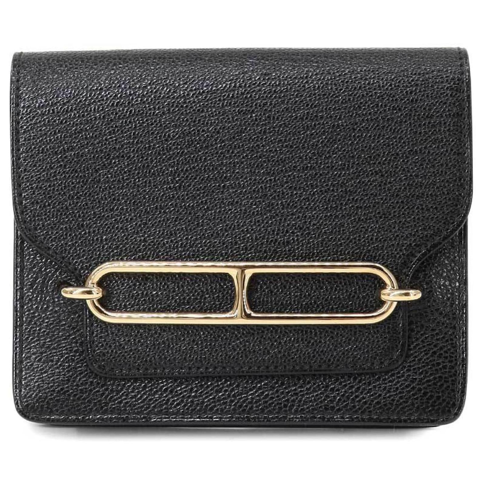 Hermès Hermes Roulis Slim Wallet Black Diamond ref.1860575 - Joli Closet