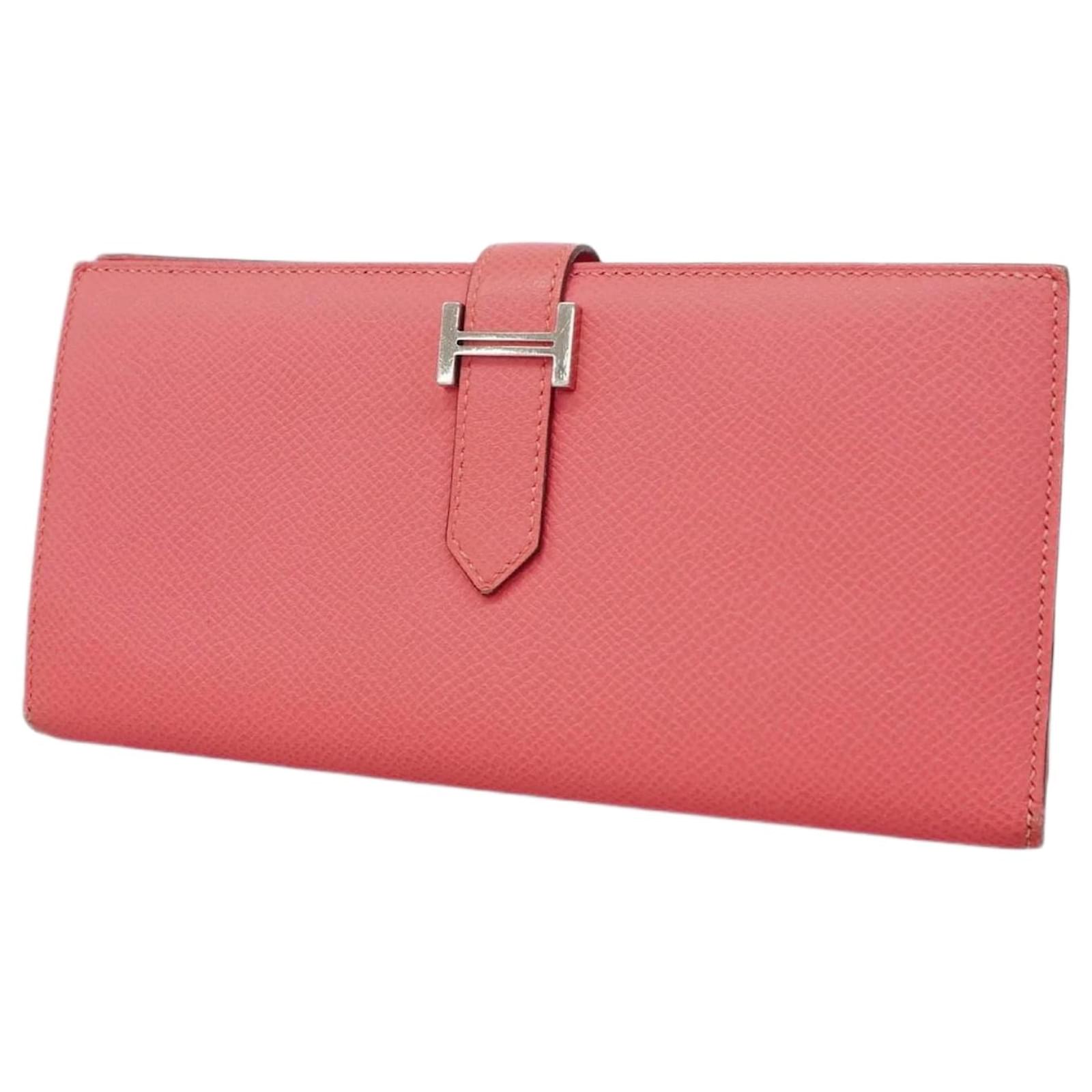 Hermès Hermes Long Wallet in Rose Azalee Pink Leather ref.1861138 ...