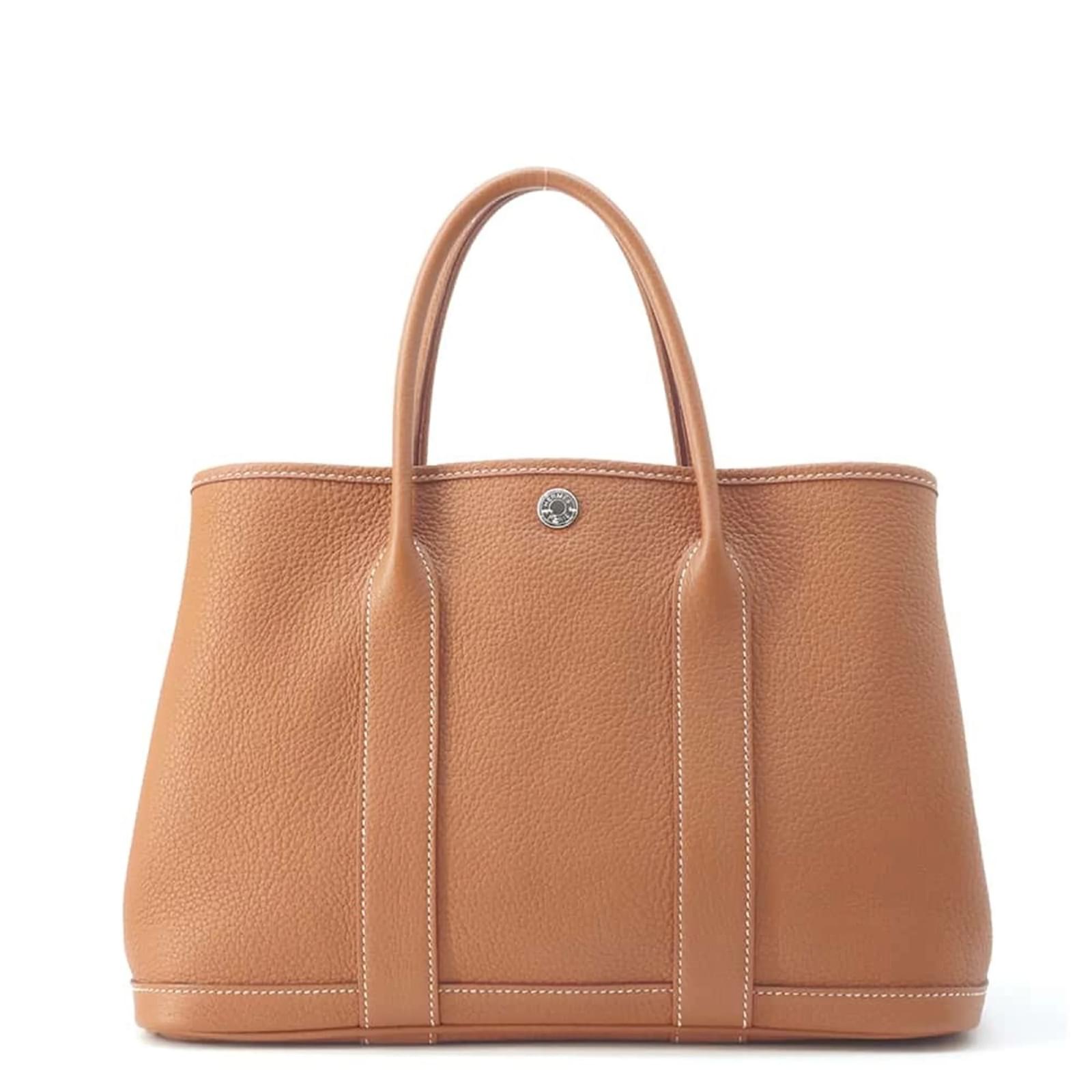 Hermès Hermes Tote Bag Garden TPM Gold Negonda D Stamp Leather ref ...