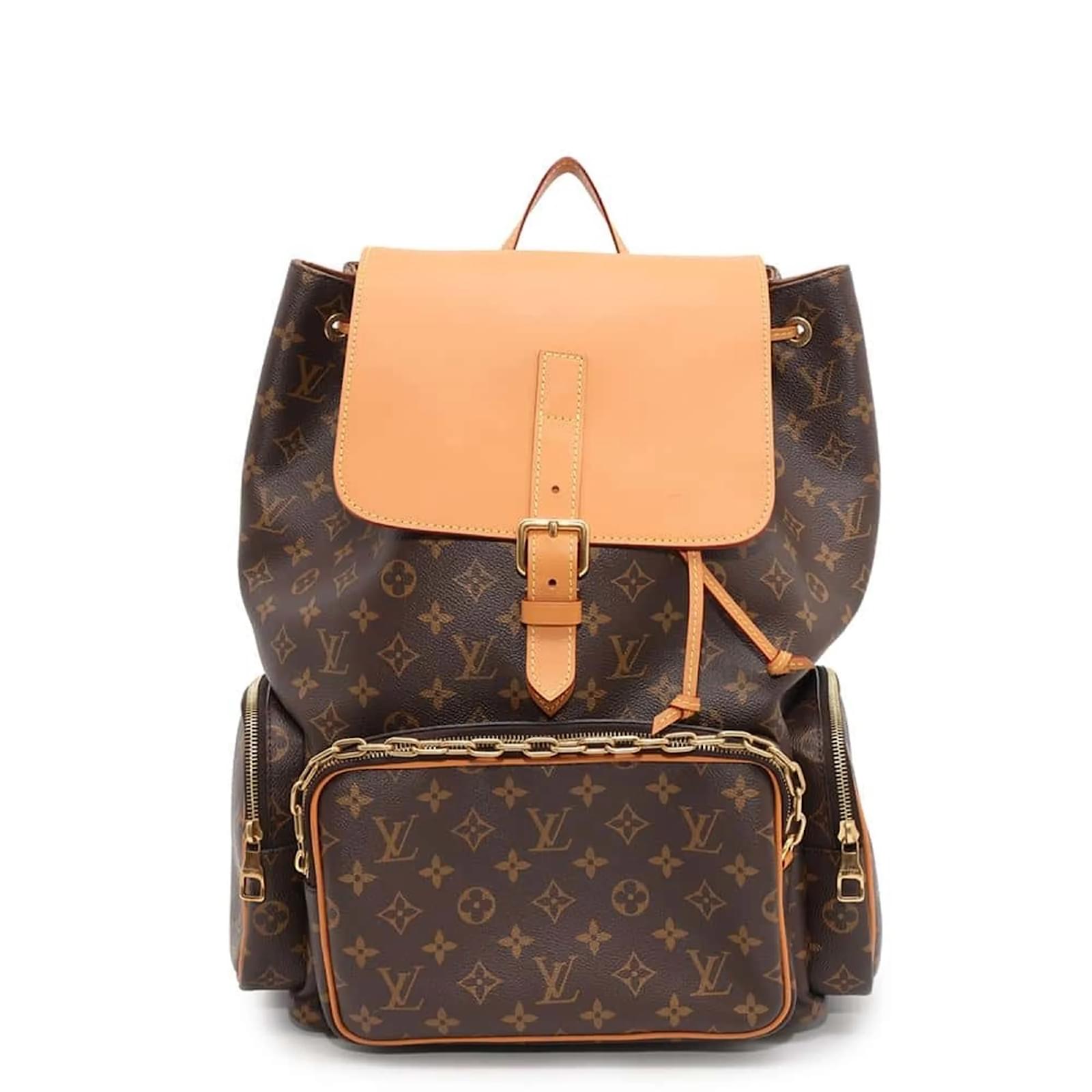 Louis Vuitton Monogram Backpack Brown Leather Patent leather ref ...