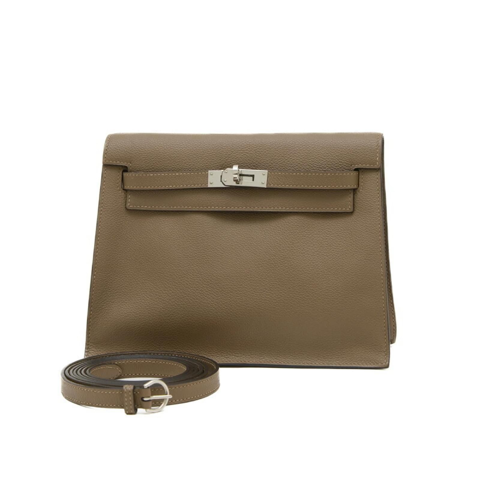 Hermès Hermes Kelly Dance Shoulder Bag Beige Leather ref.1864111 - Joli ...