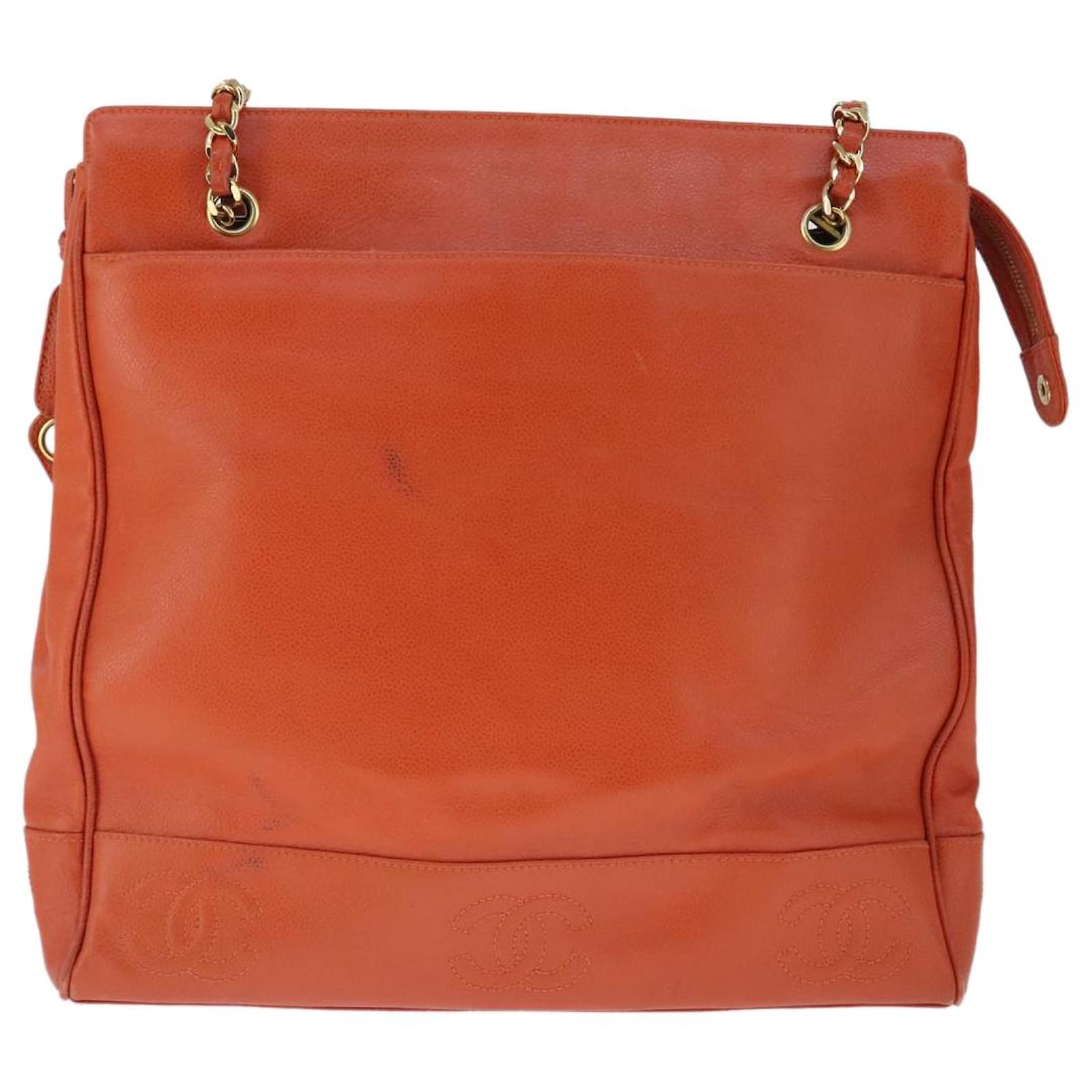 Chanel Triple coco Orange Leather ref.1865502 - Joli Closet