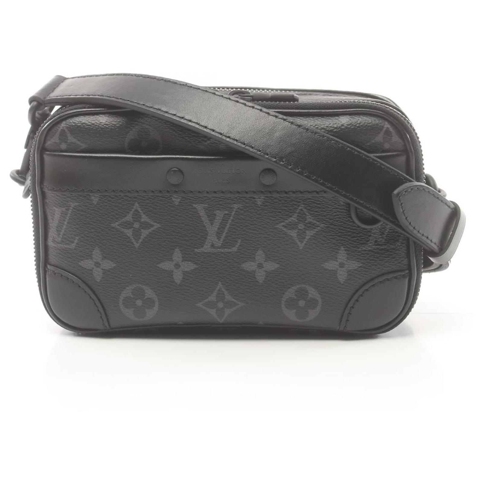 Louis Vuitton Alpha Wearable Wallet Monogram Eclipse Bag Black Cloth ...