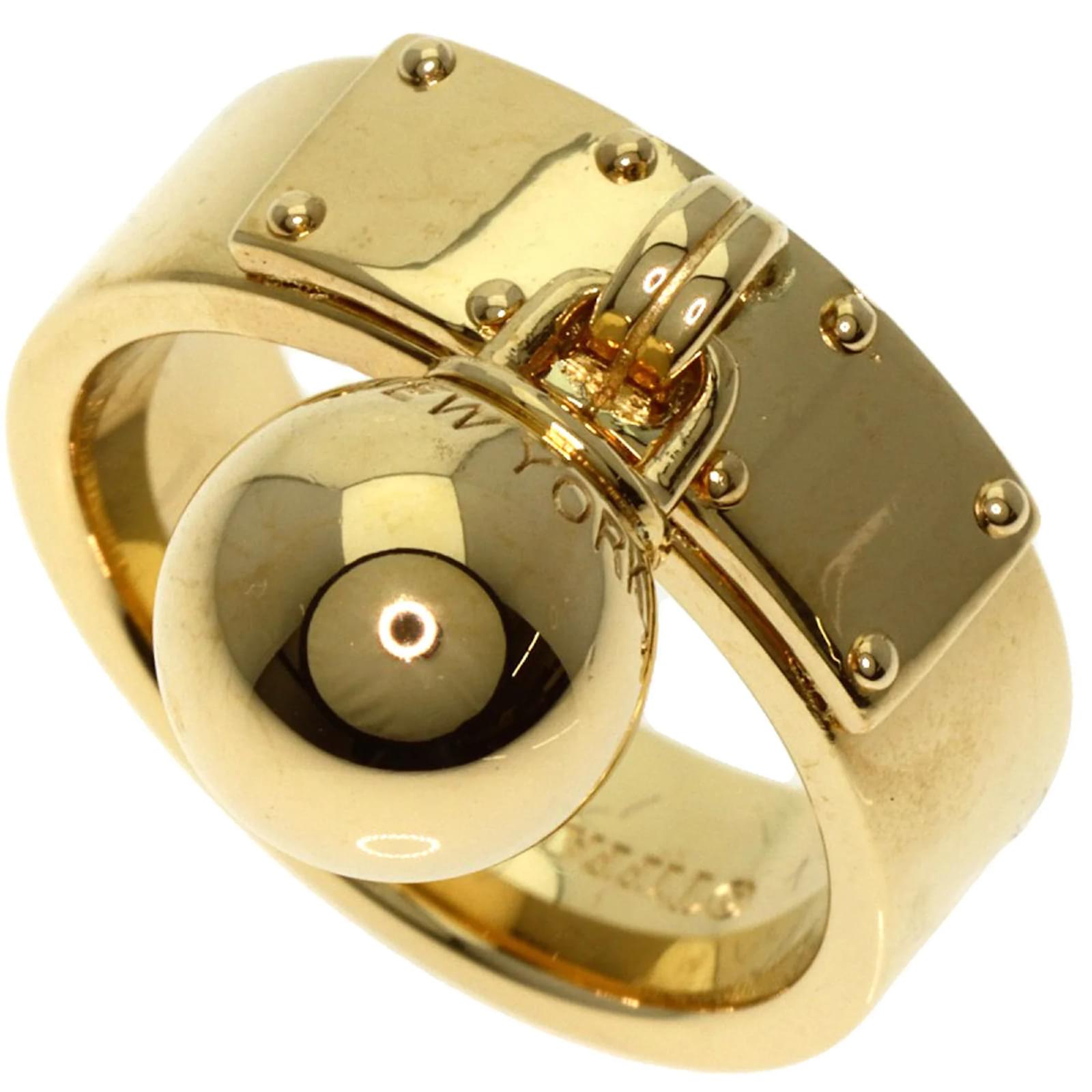 Tiffany & Co Tiffany HardWear Ball Dangle Ring in 18K Yellow Gold ref ...