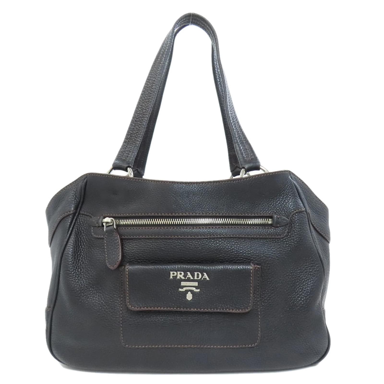 Prada BR3601 Black Leather Tote Bag ref.1874929 - Joli Closet