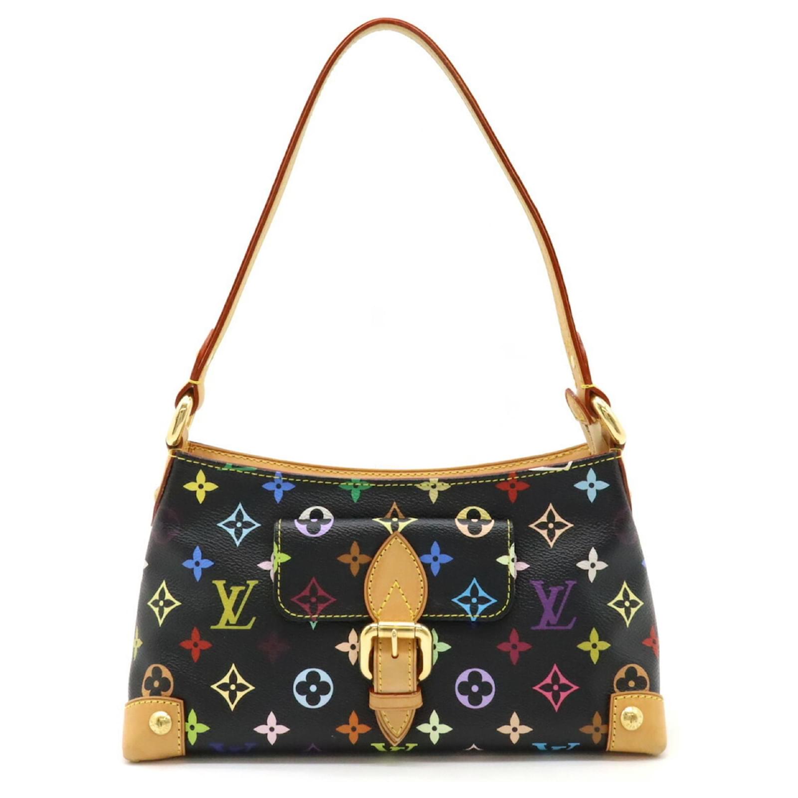 Louis Vuitton Monogram Multicolor Eliza Shoulder Bag Black Plastic ref ...