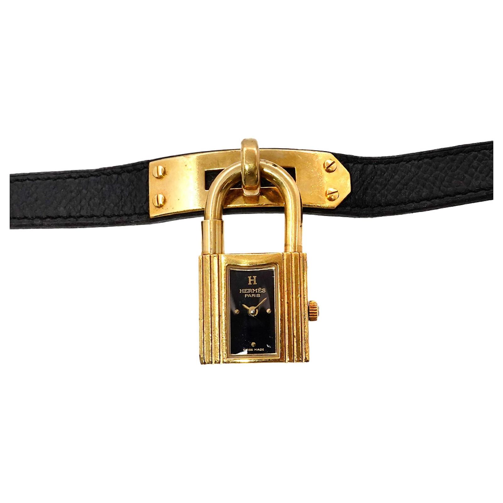 Hermès Hermes Kelly Watch Women's Black Quartz Cadena ref.1886872 ...