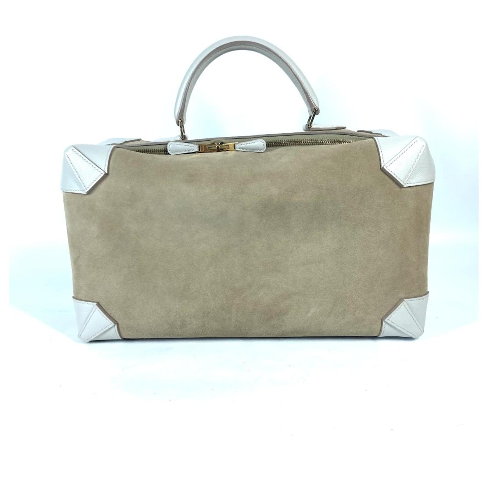 Hermès Hermes Beige Chevre Leather Boston Bag Diamond ref.1887191 ...