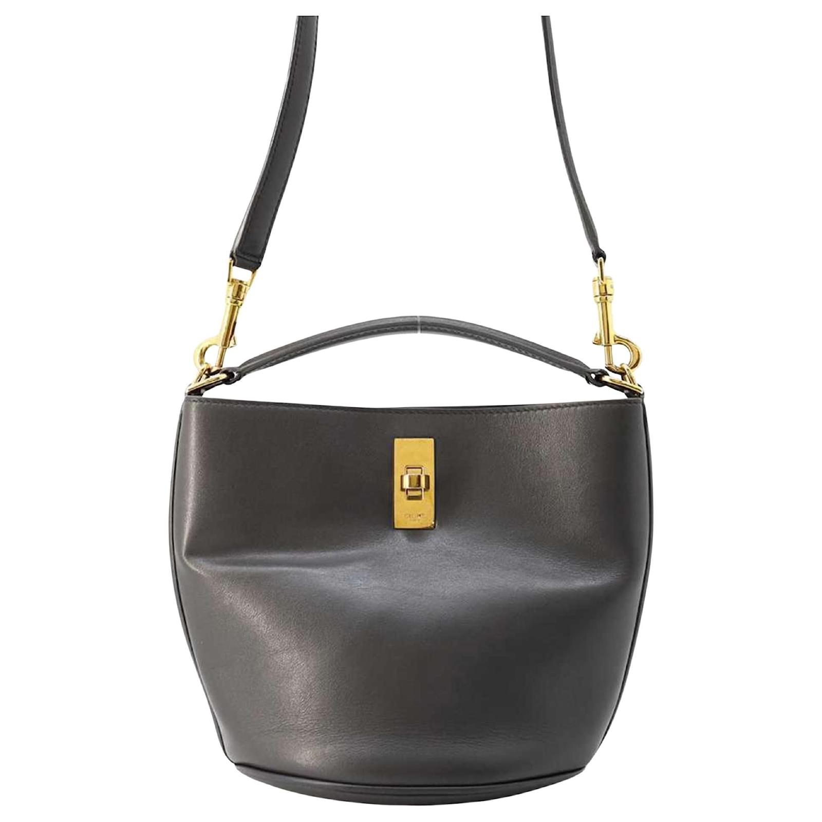Céline Bucket 16 Brown Leather ref.1889203 - Joli Closet