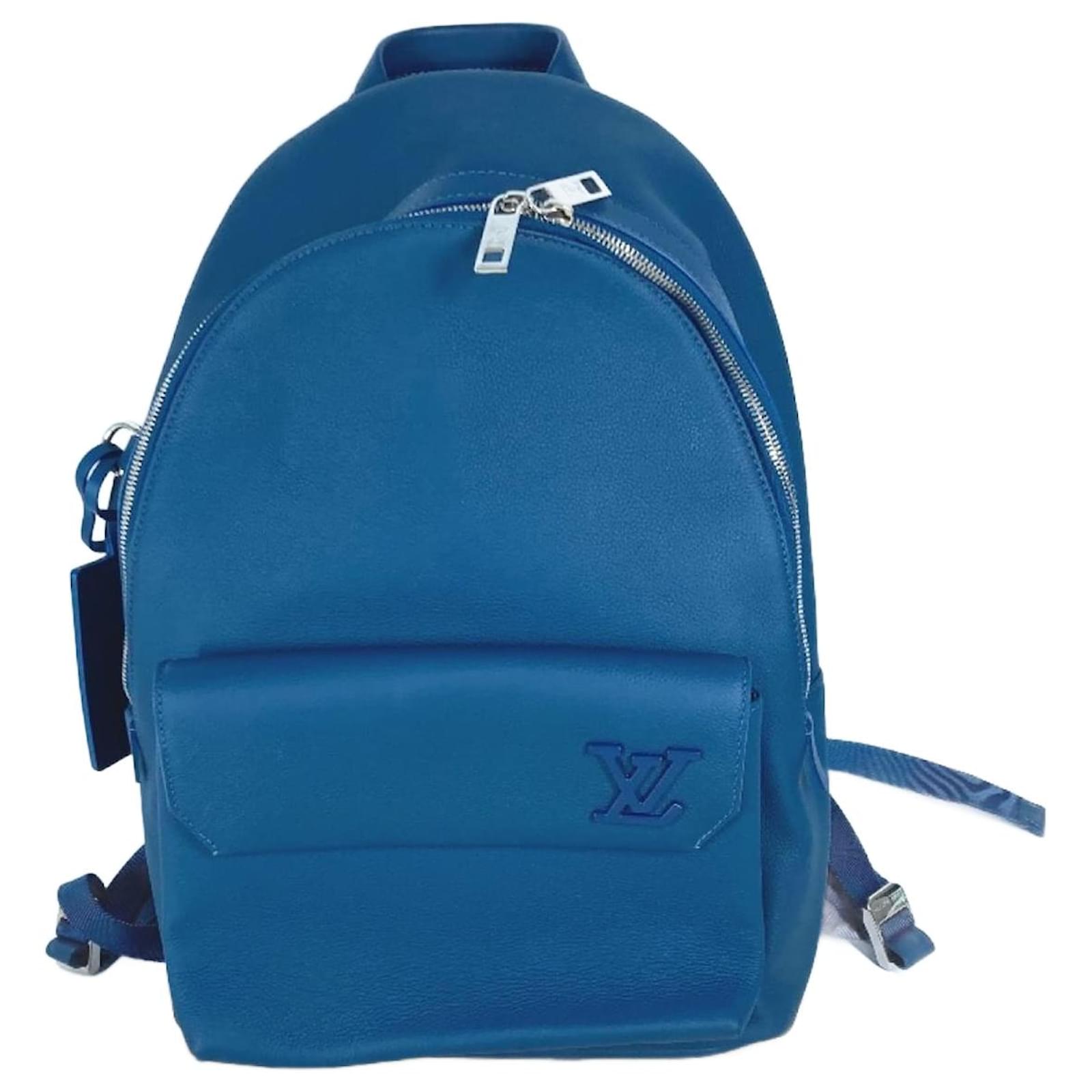 Louis Vuitton Aerogram Take Off Backpack Blue Leather ref.1889517 ...