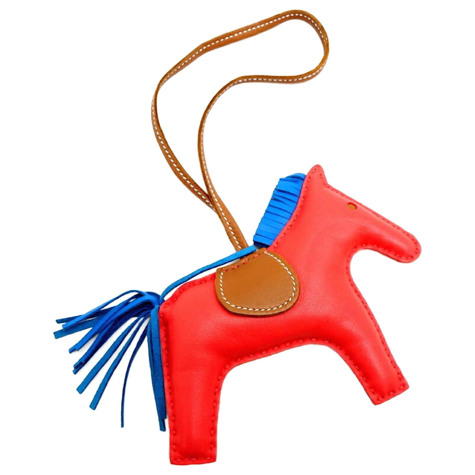 Hermès Hermes Rodeo Charm MM Z Stamp Blue Golden Lambskin ref.1892907 ...