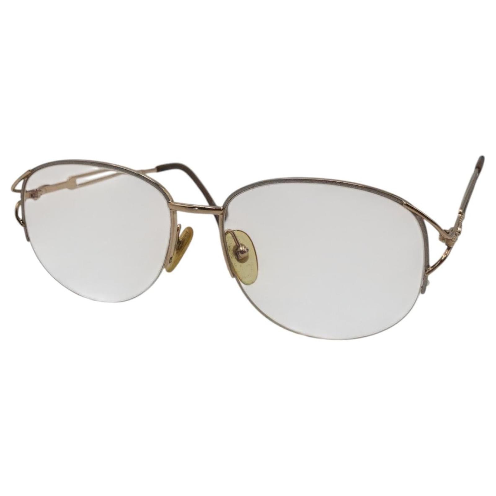 Dior CD Logo Metal Eyeglass Frame Golden ref.1894029 - Joli Closet