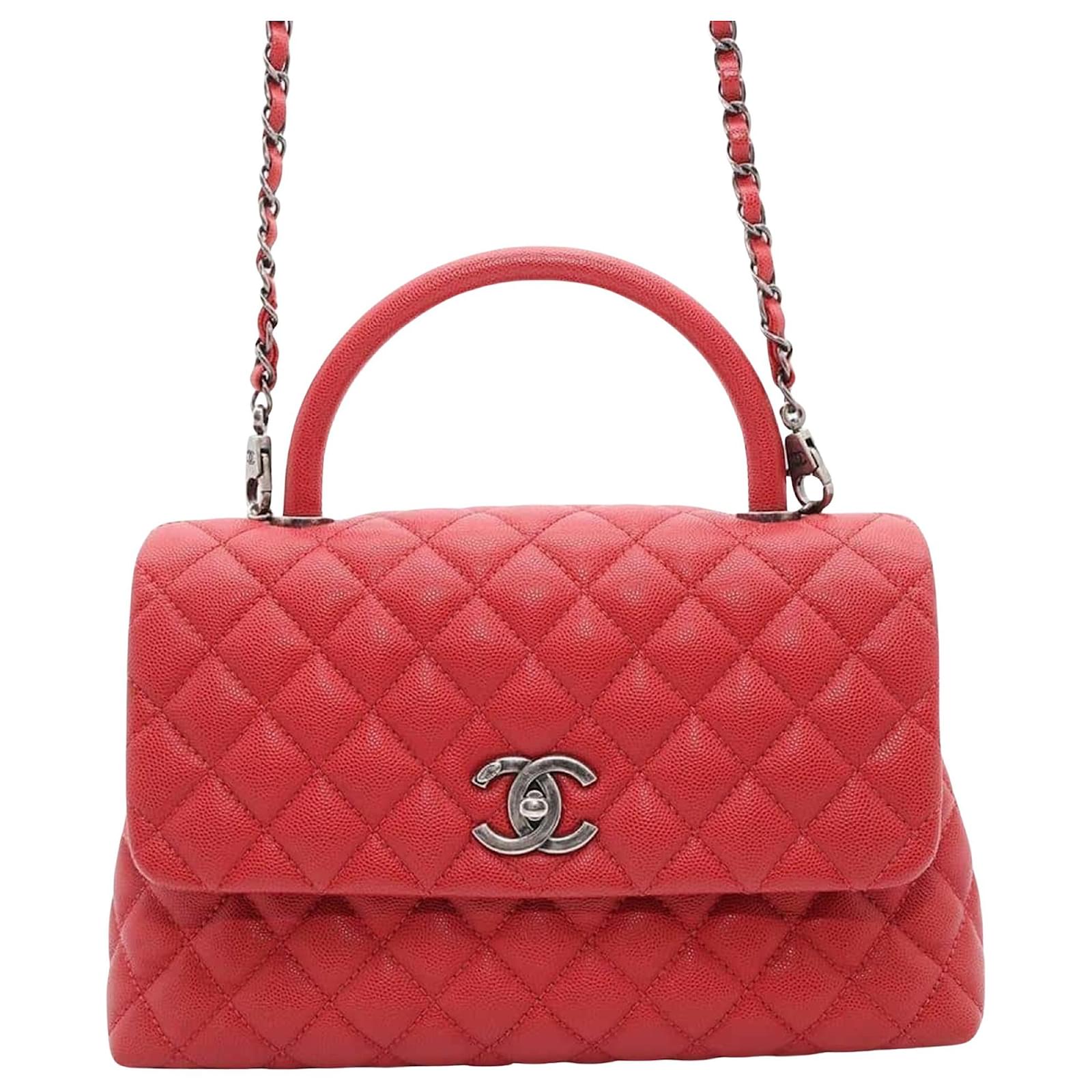 Chanel Coco Handle Red Leather ref.1894527 - Joli Closet