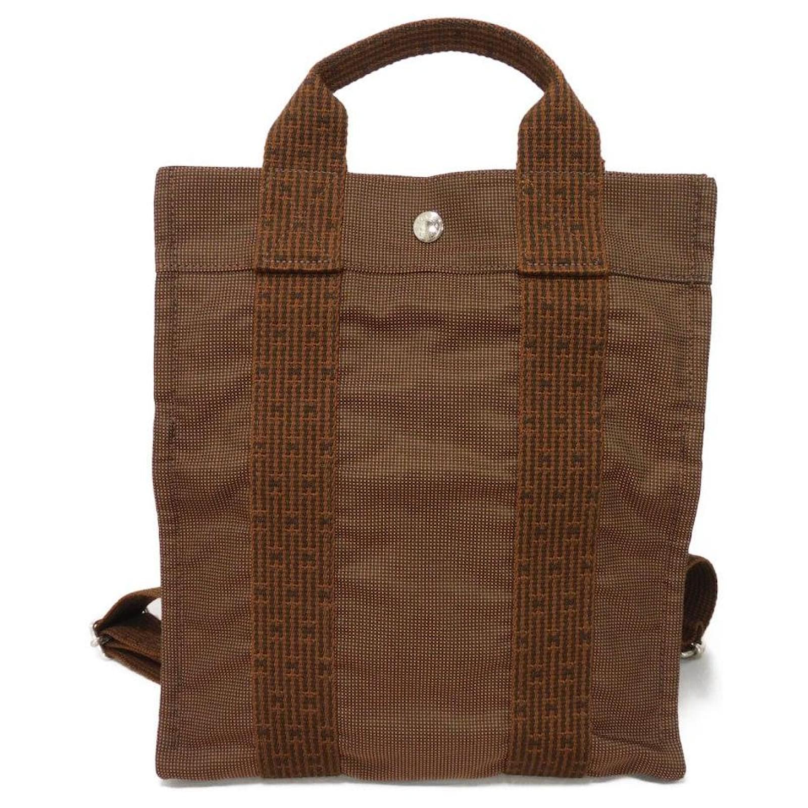 Hermès Hermes Backpack Aile Line Sac a Dos PM Brown Cloth ref.1896817 ...