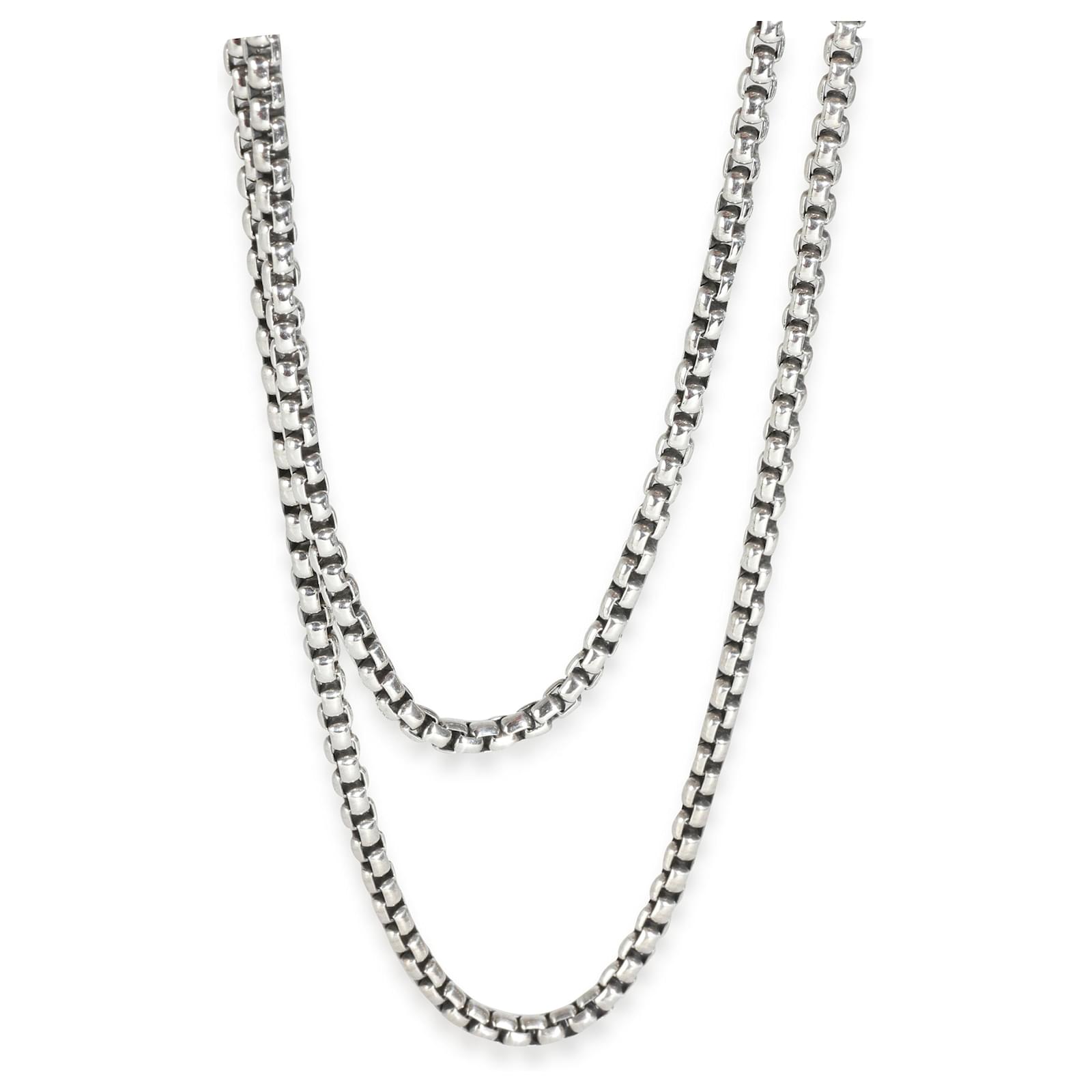 David Yurman Chain Collection Necklace in 14k Yellow Gold/Sterling ...