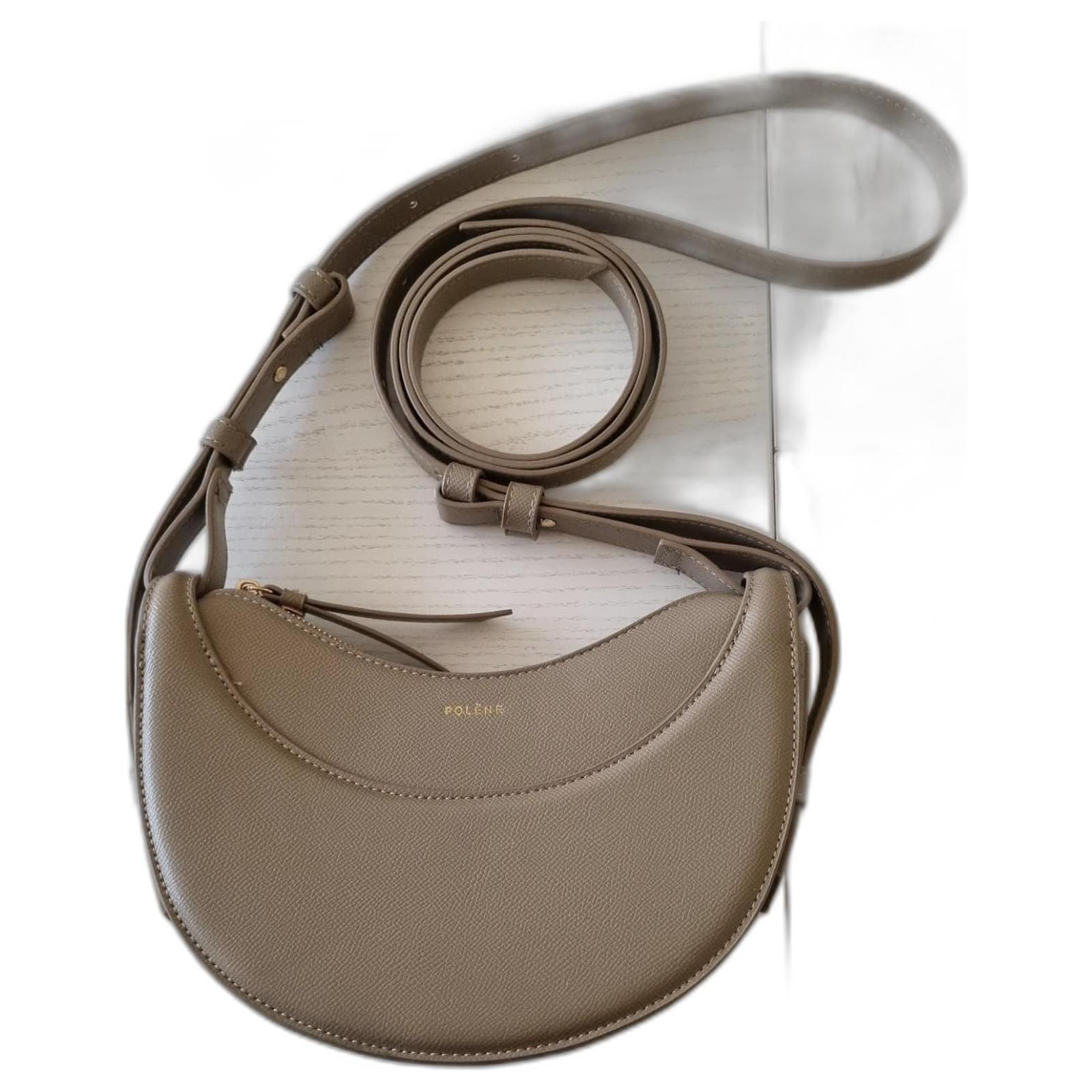 POLÈNE bag number 10 Taupe Leather ref.1900320 - Joli Closet