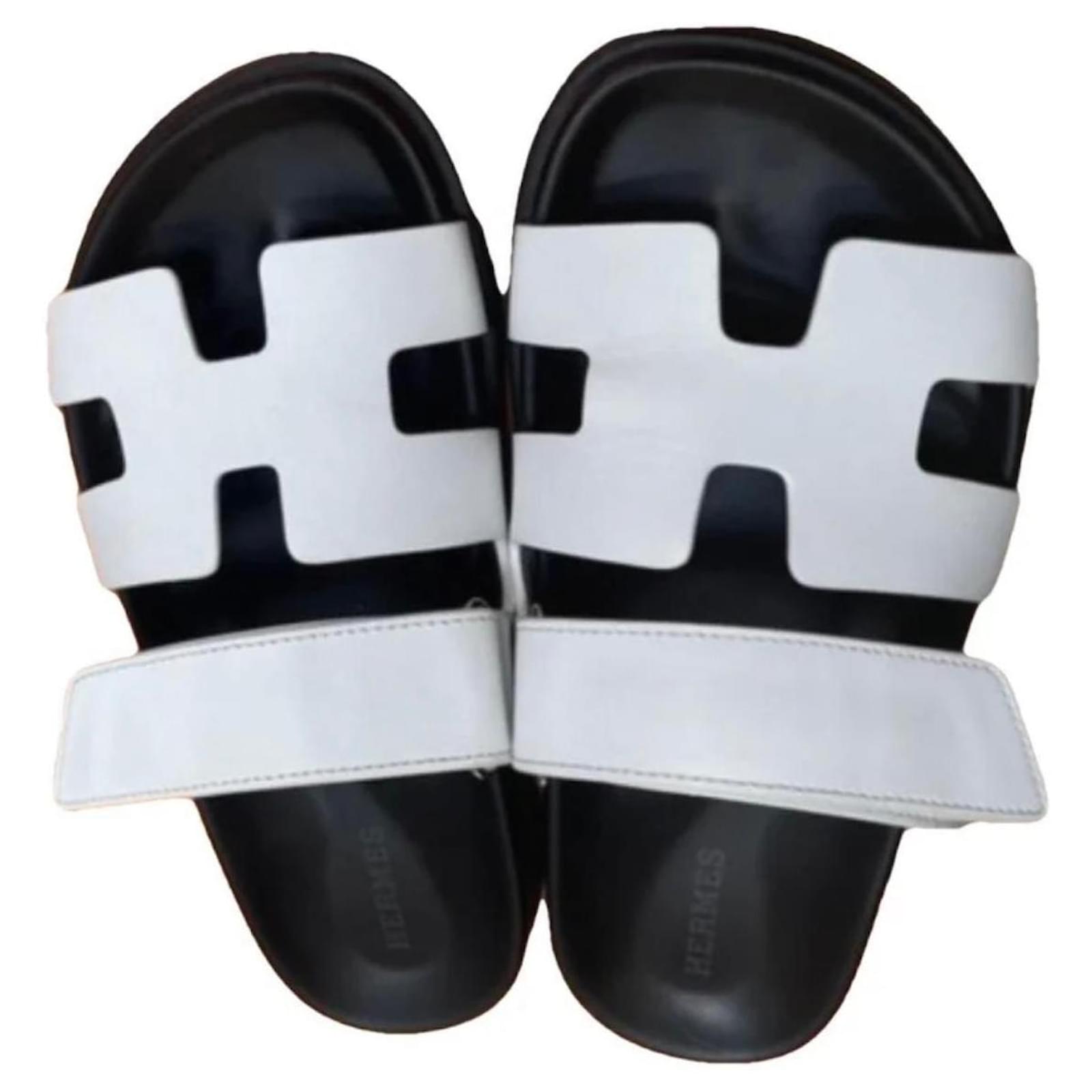 Hermès Mules White Leather ref.1900502 - Joli Closet