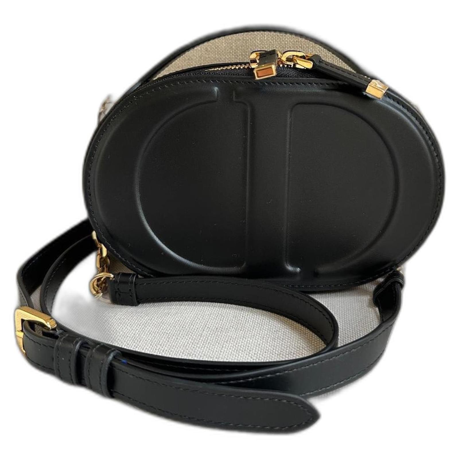 Dior Oval CD Signature Camera Black Leather ref.1900541 - Joli Closet