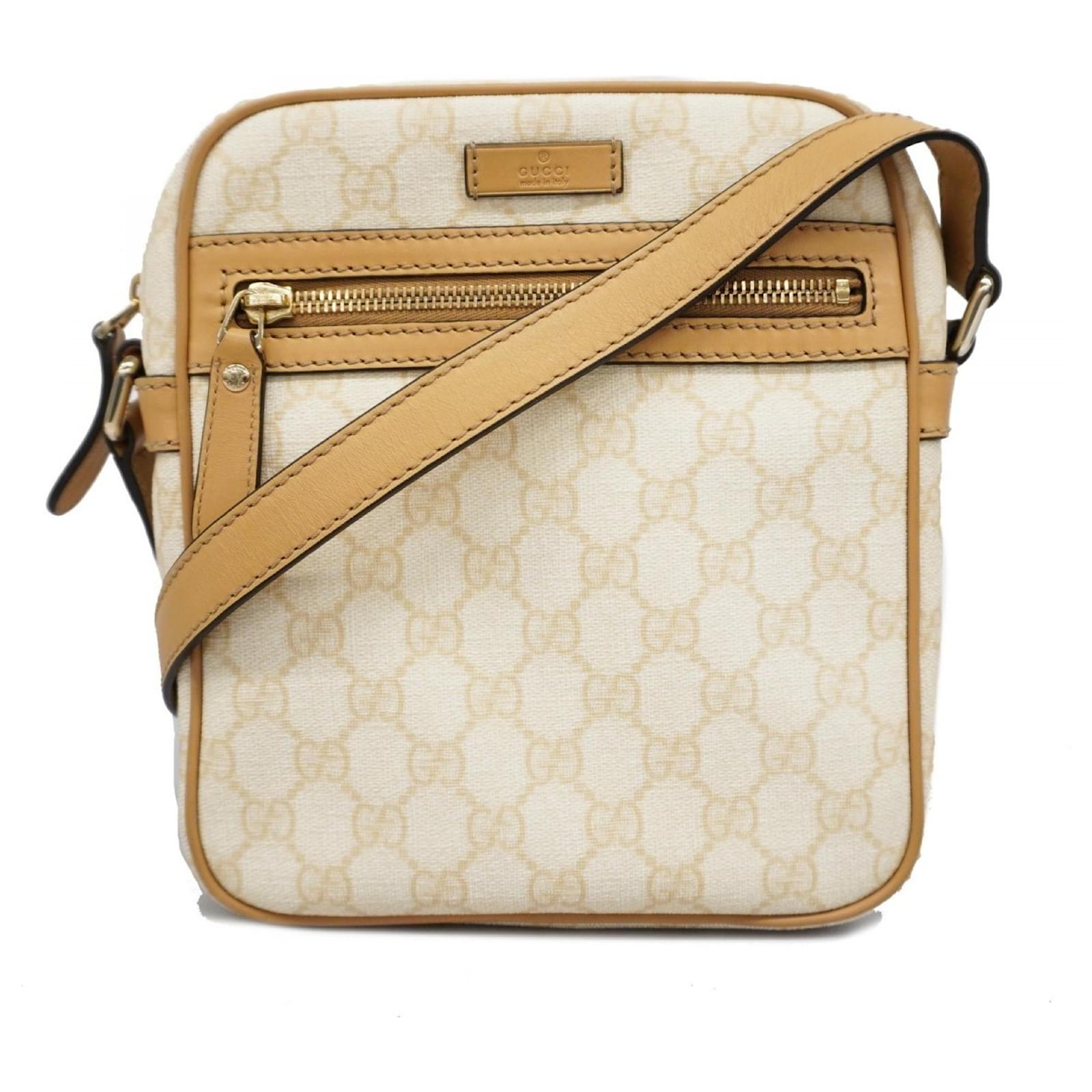 Gucci Shoulder Bag GG Supreme Beige Cream Plastic ref.1907840 - Joli Closet