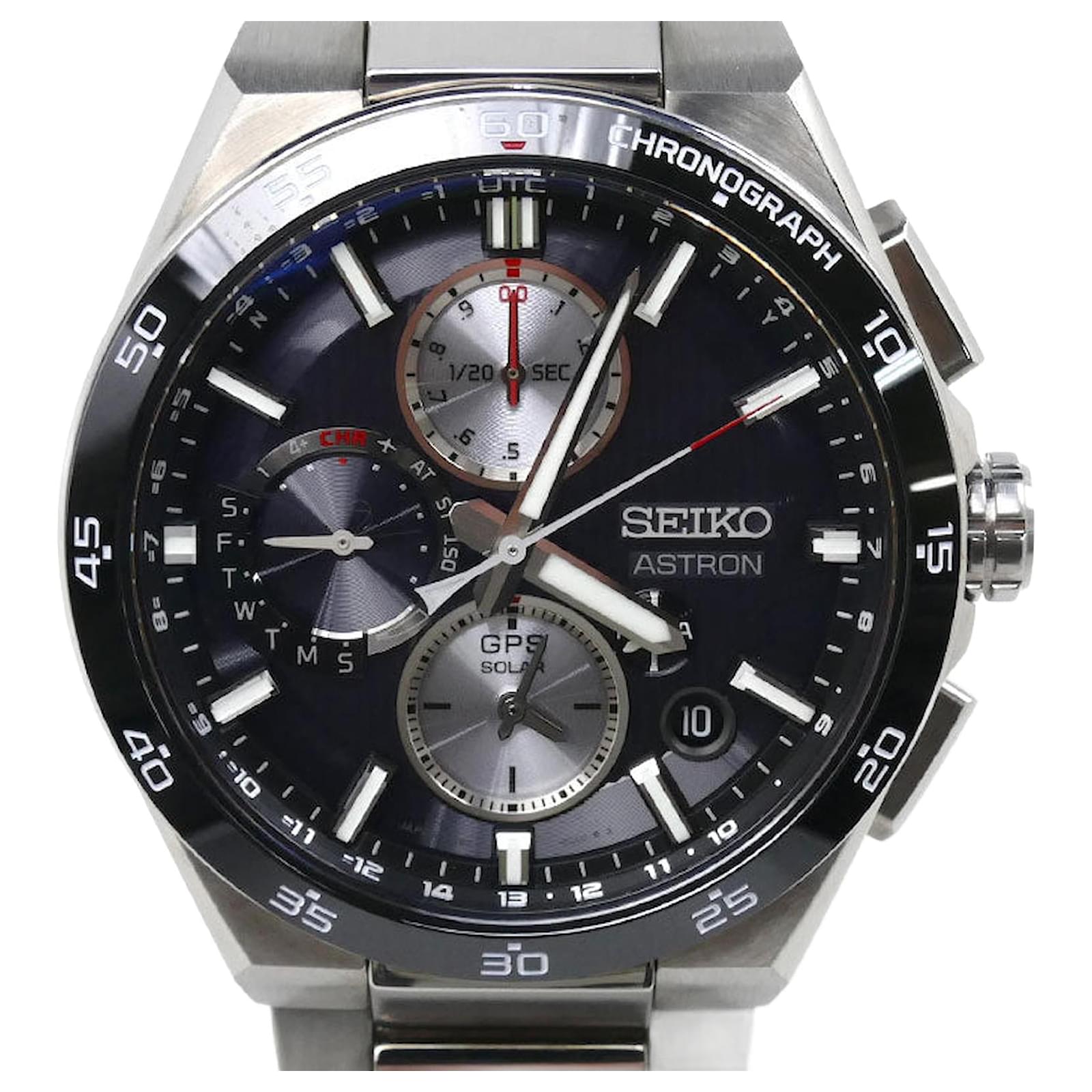 Seiko Astron Solar GPS Watch Titanium Ceramic Black Metal ref.1907924 ...
