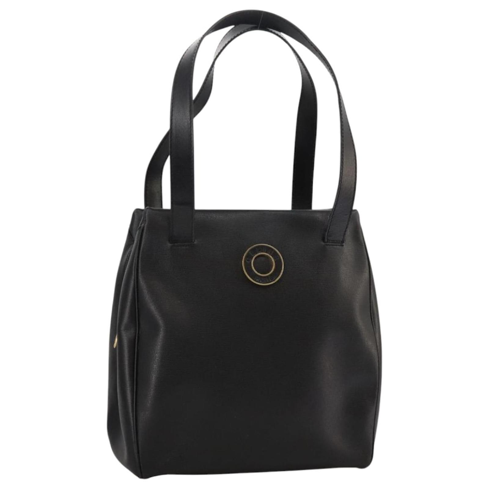 Céline CELINE Hand Bag Leather Black Gold Auth 104068 Golden ref ...