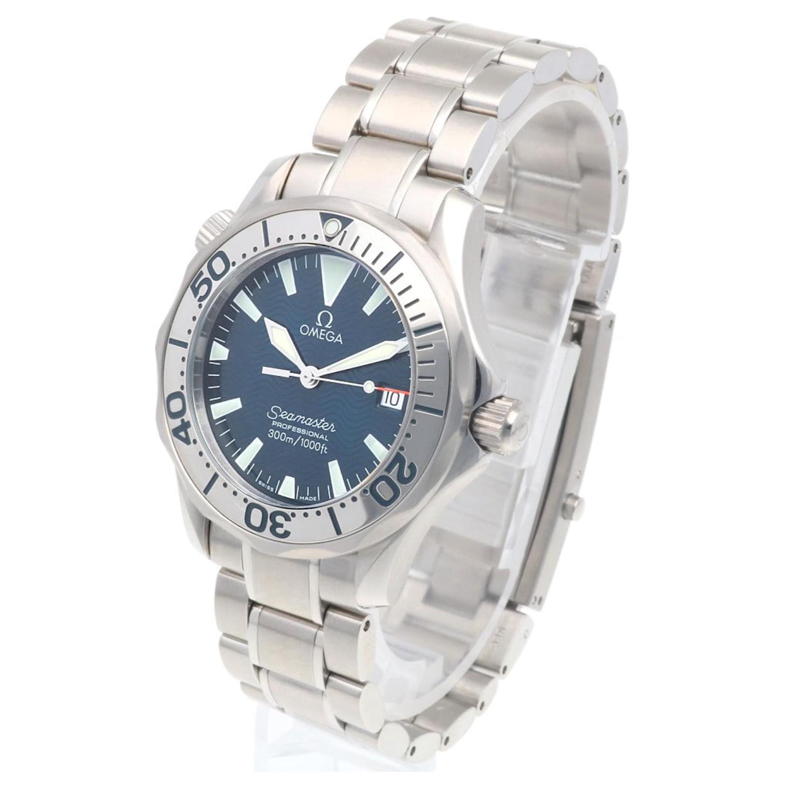 Omega Seamaster Navy blue Steel ref.1913338 - Joli Closet