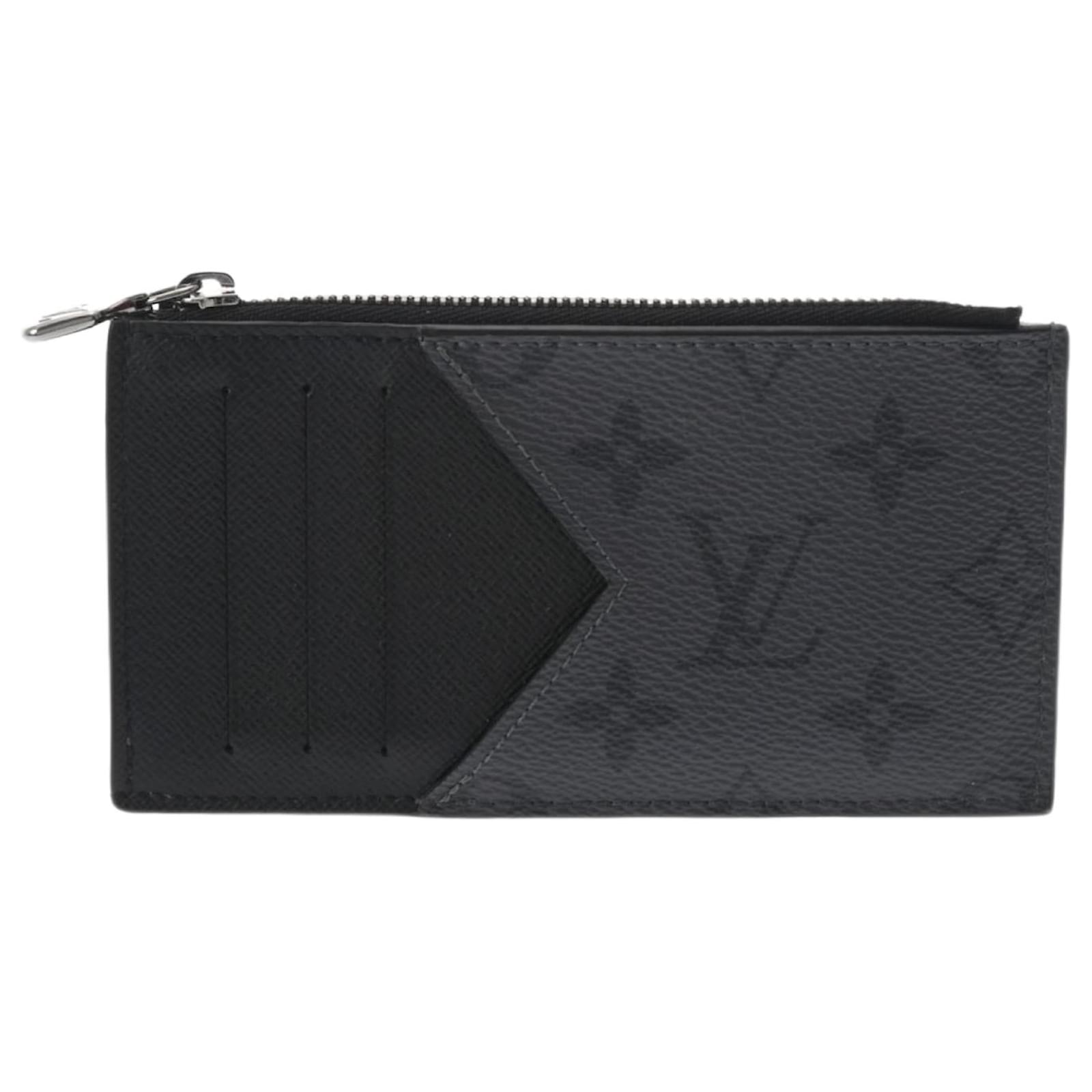 Louis Vuitton Monogram Eclipse Reverse Coin Card Holder Brown Black ...