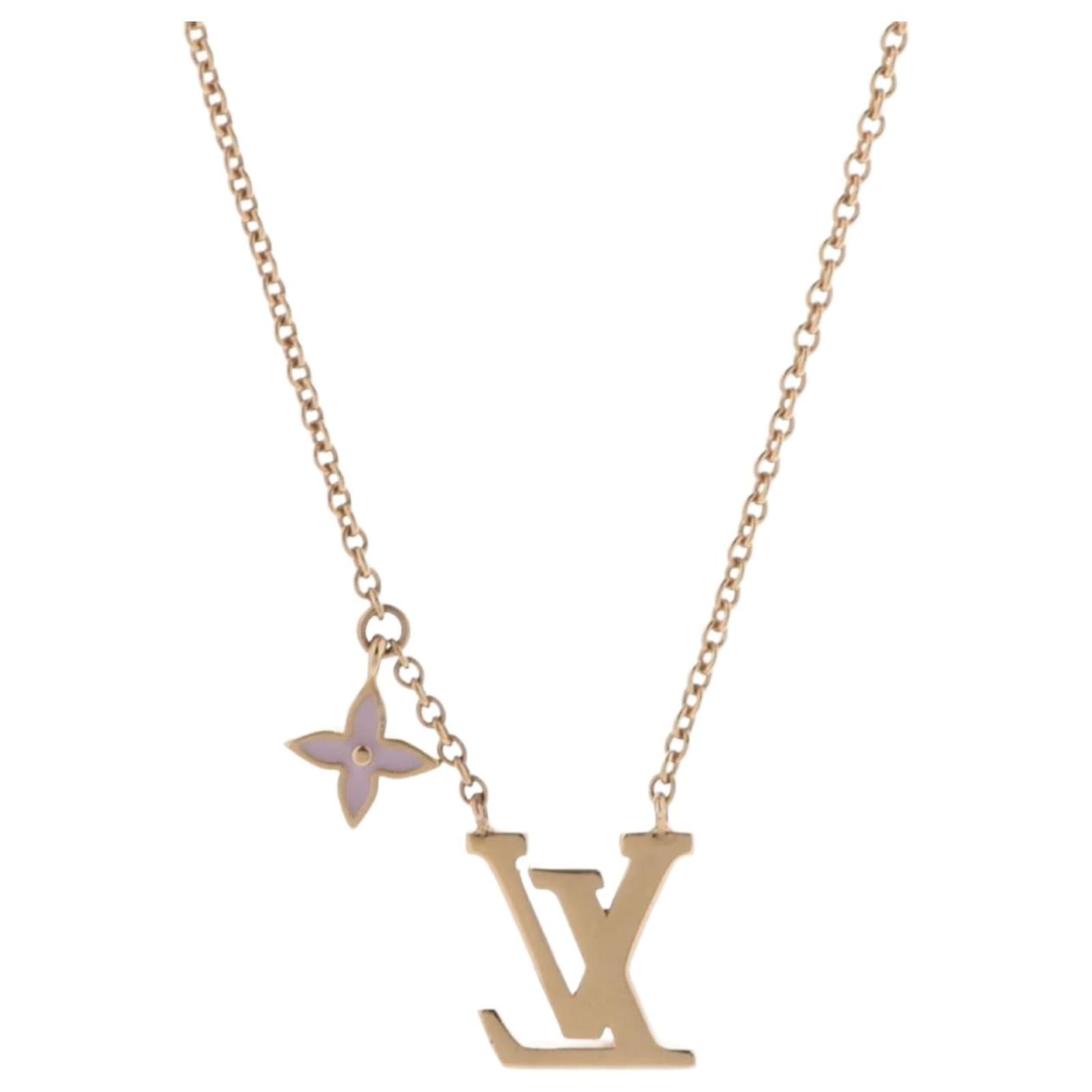 Louis Vuitton LV Iconic Enamel Gold Necklace Golden Metal ref.1917348 ...