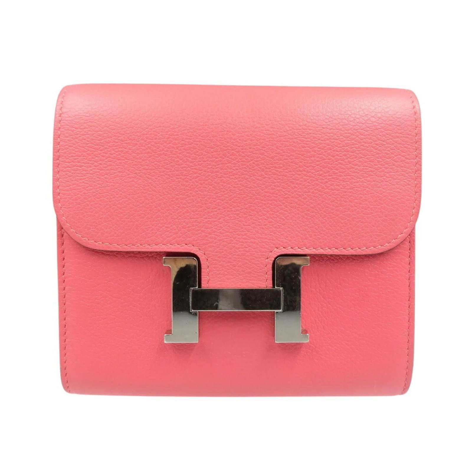 Hermès Hermes Constance C Stamp Evercolor Rose Azalee Pink Compact ...