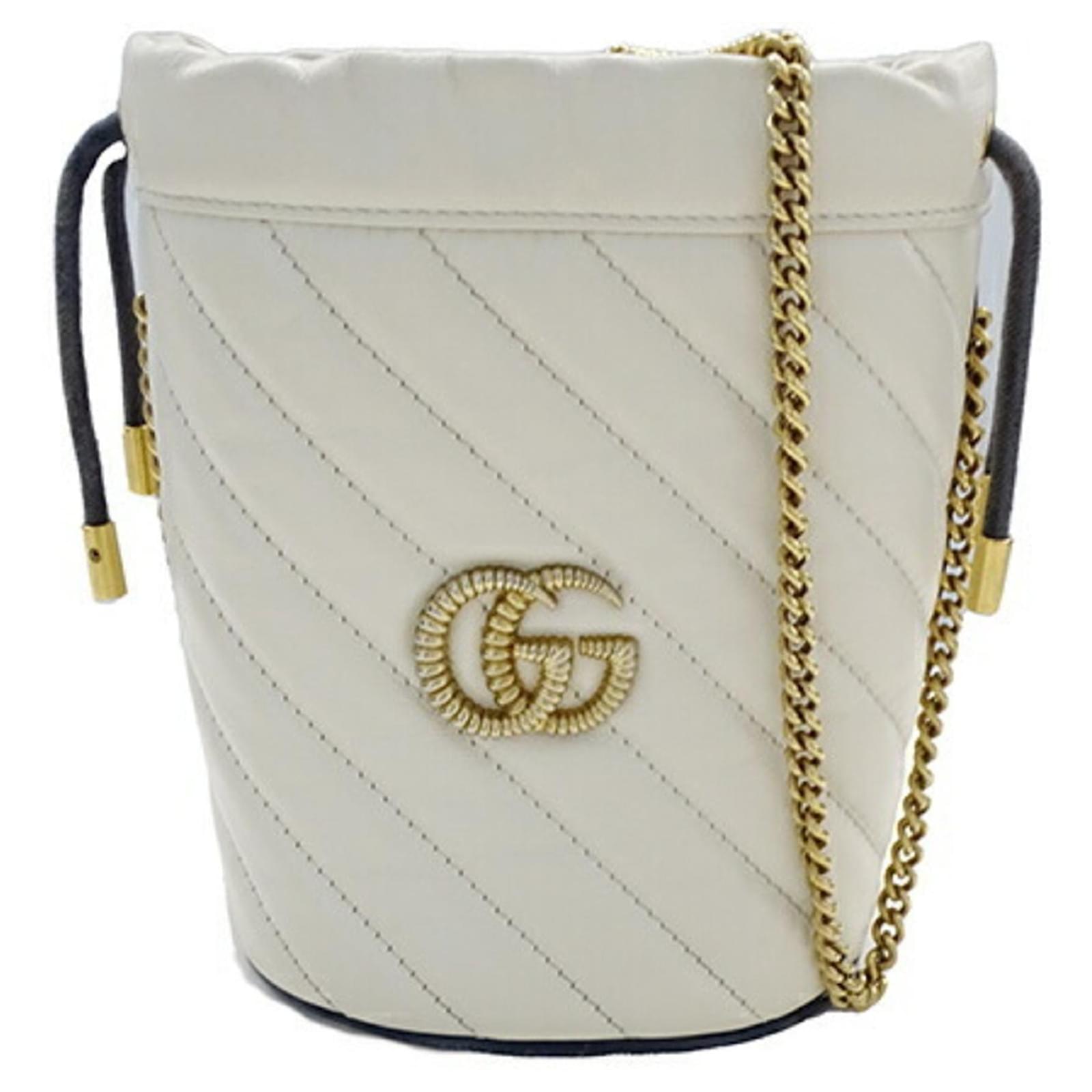 Gucci Marmont White Leather ref.1918065 - Joli Closet