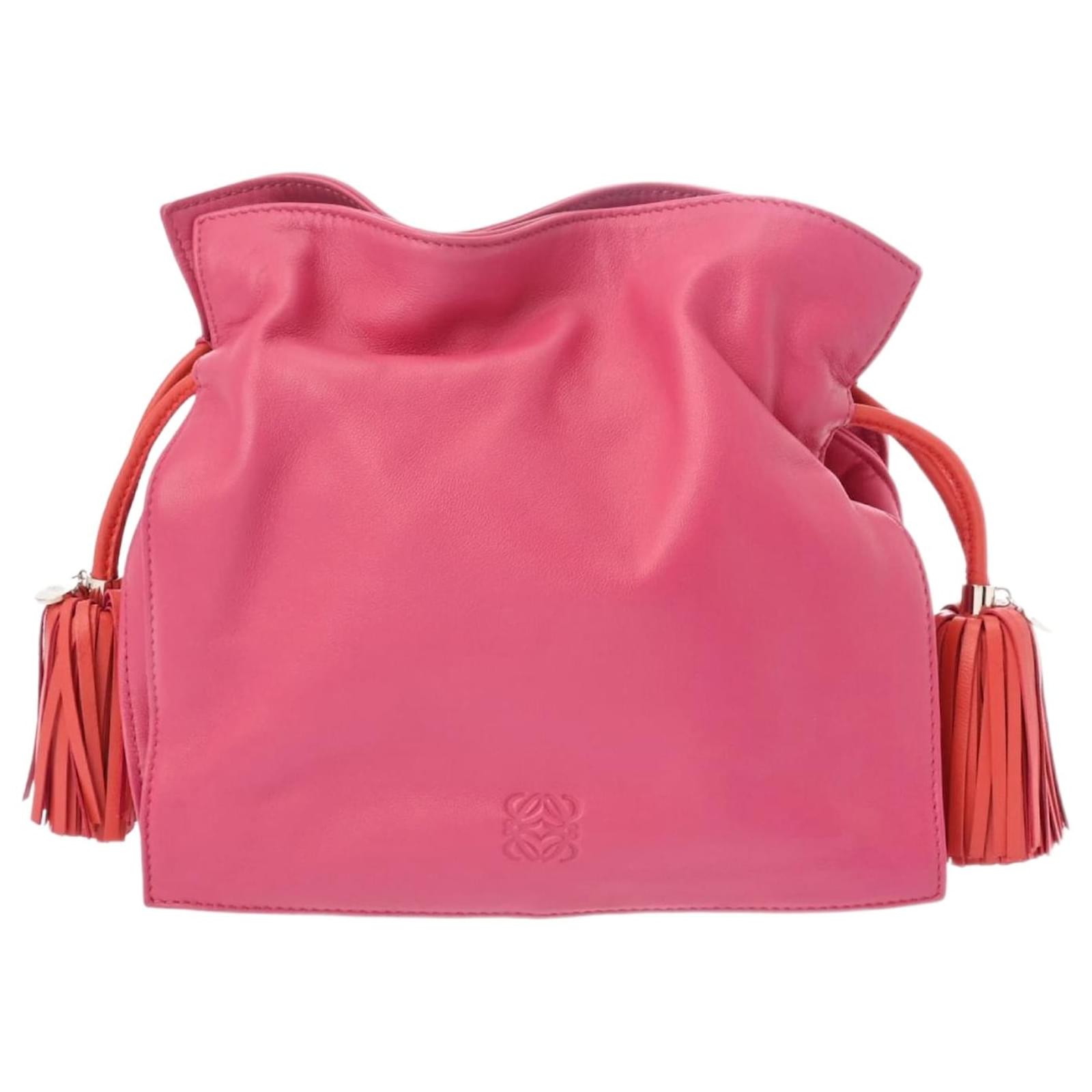 Loewe Flamenco Pink Leather Shoulder Bag ref.1918089 - Joli Closet