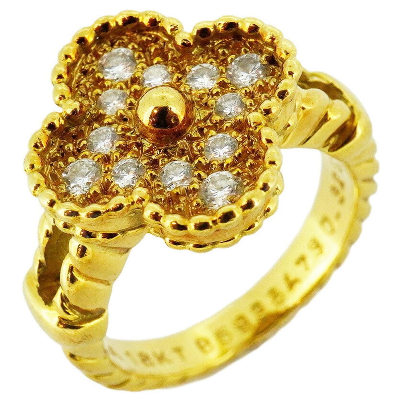 Van Cleef & Arpels Alhambra Band Ring Yellow gold ref.1922528 - Joli Closet