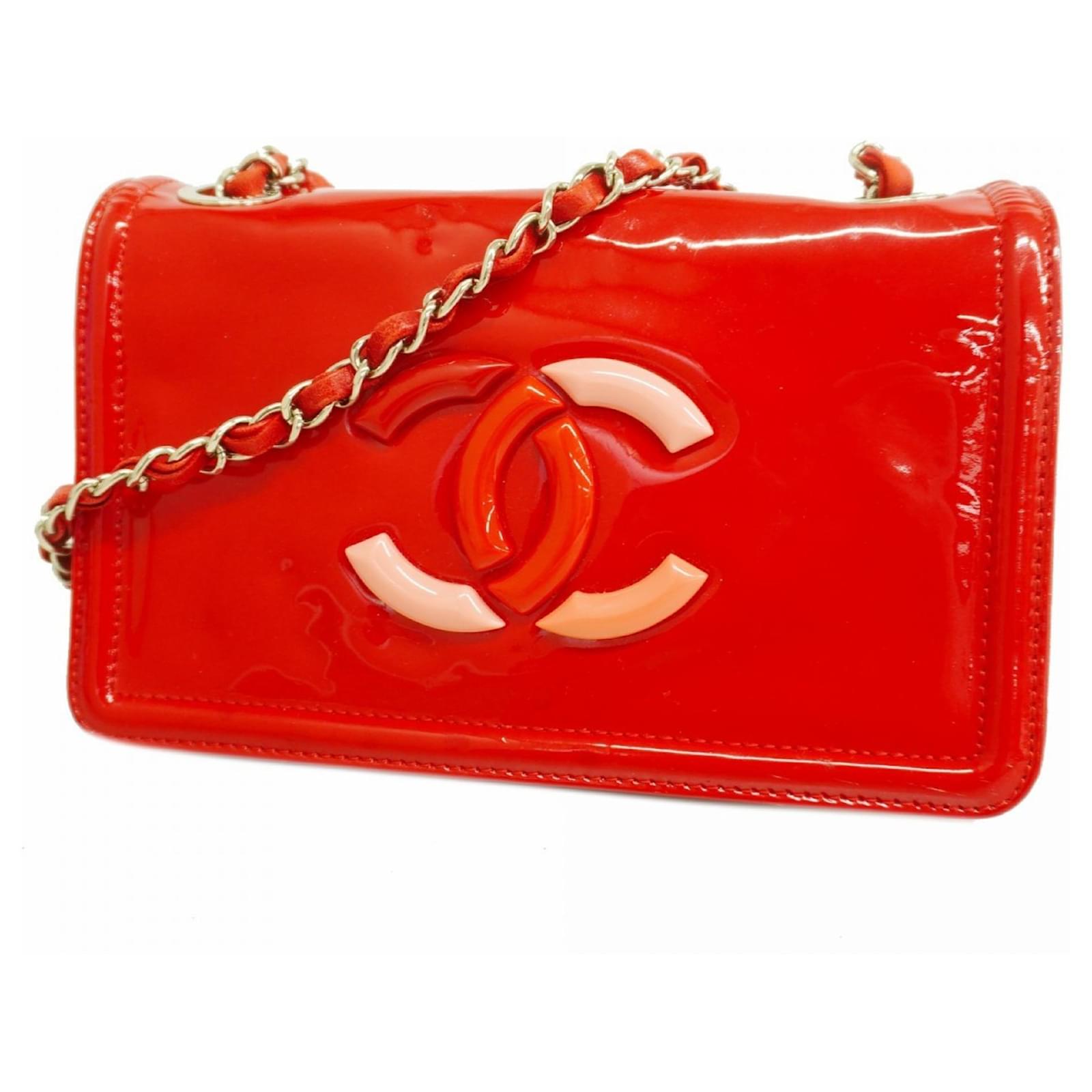 Chanel Red Patent Leather Shoulder Bag (Sold) - Joli Closet