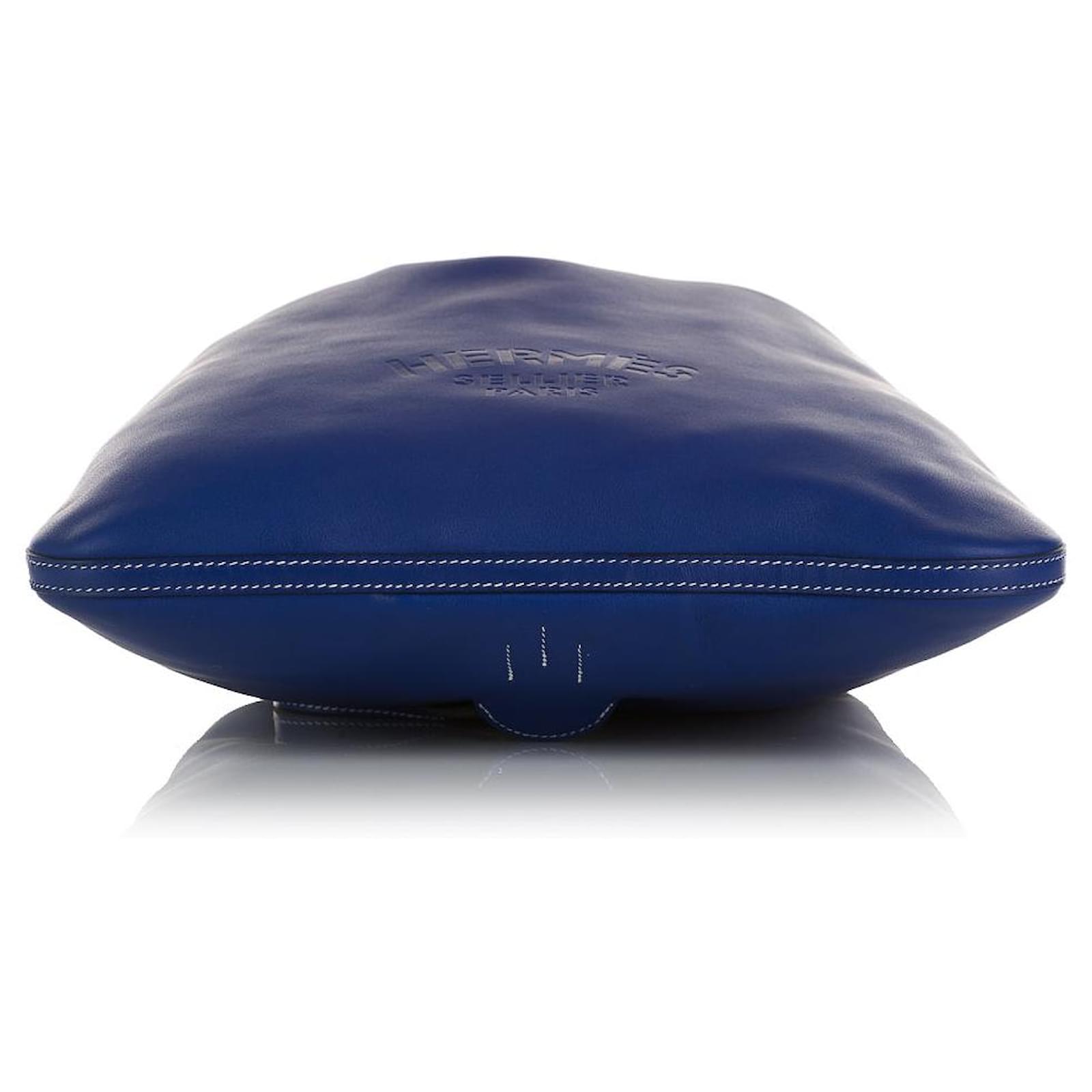 Blue Hermès Cheri Bridado Backpack Leather ref.1926561 - Joli Closet