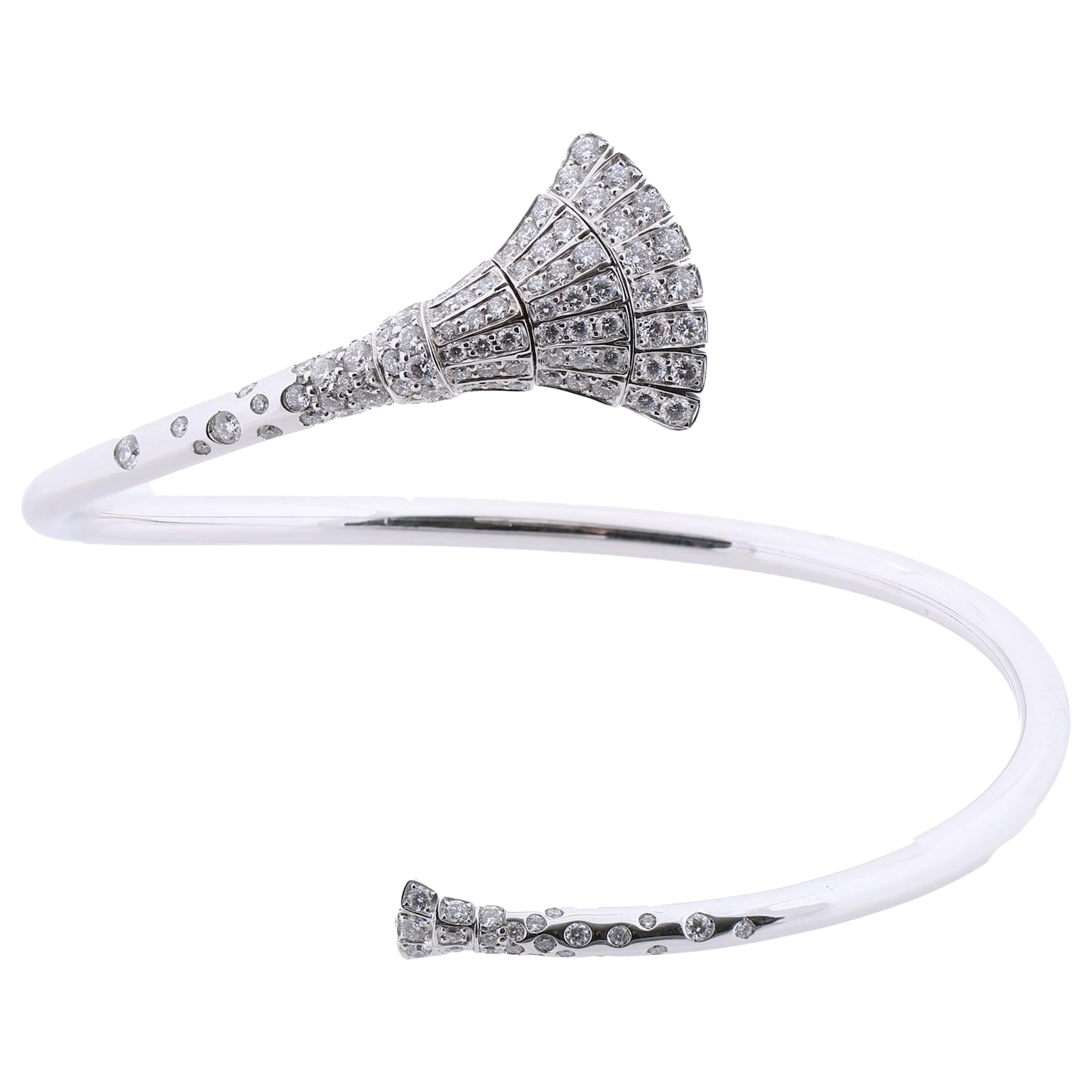 De Grisogono Ventaglio 18K White Gold and Diamon Bracelet Golden ref ...
