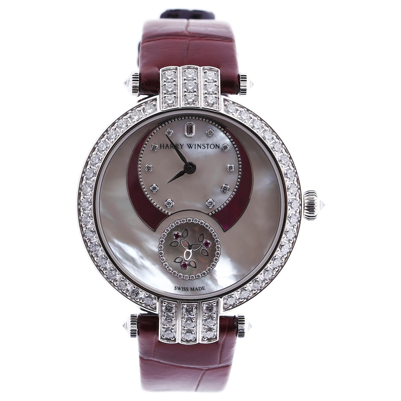 Harry Winston Premier Diamond Second PRNASS36WW001 Crocodile leather x ...