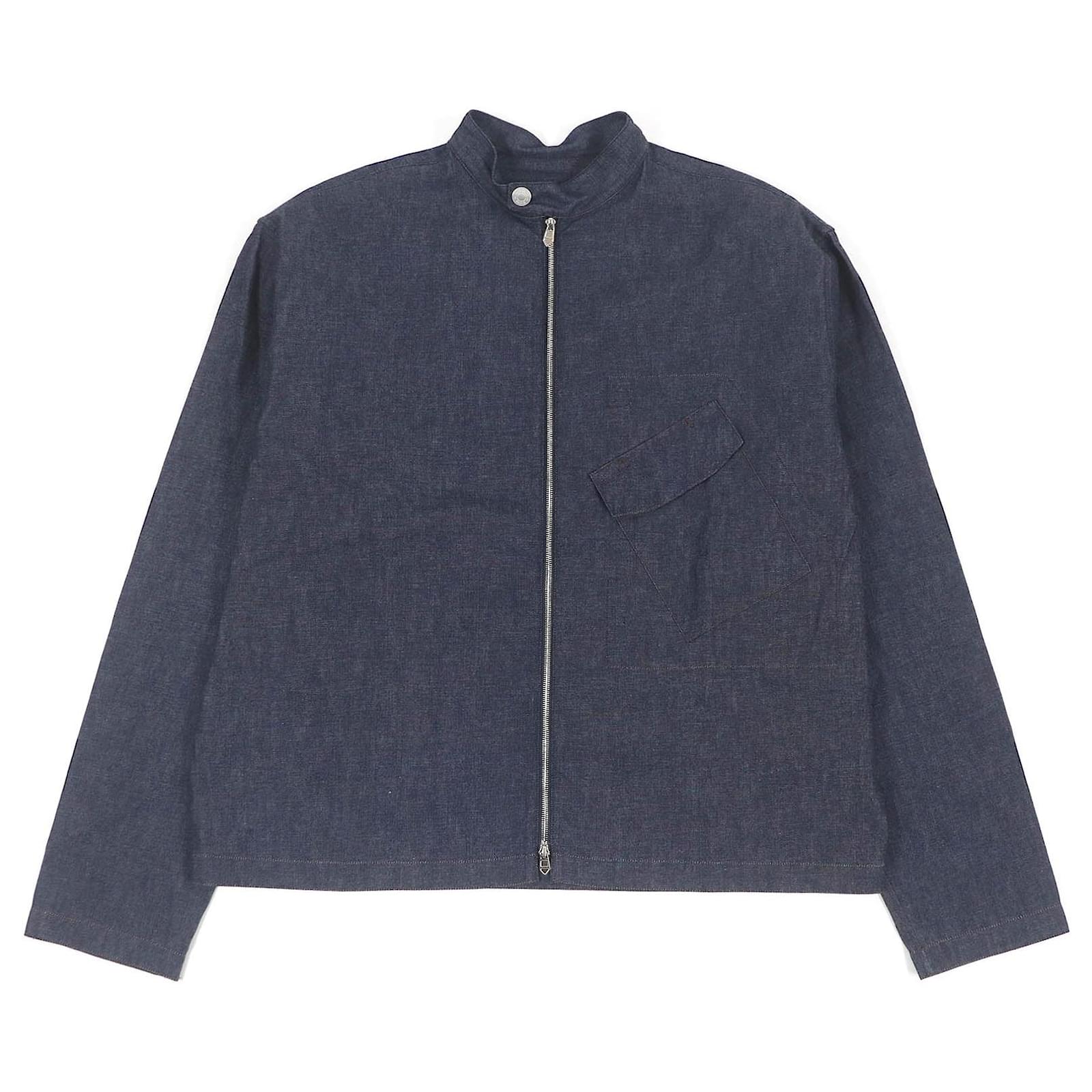 Hermès Hermes Denim Jacket Zip-up Stand Collar Cotton ref.1931222 ...