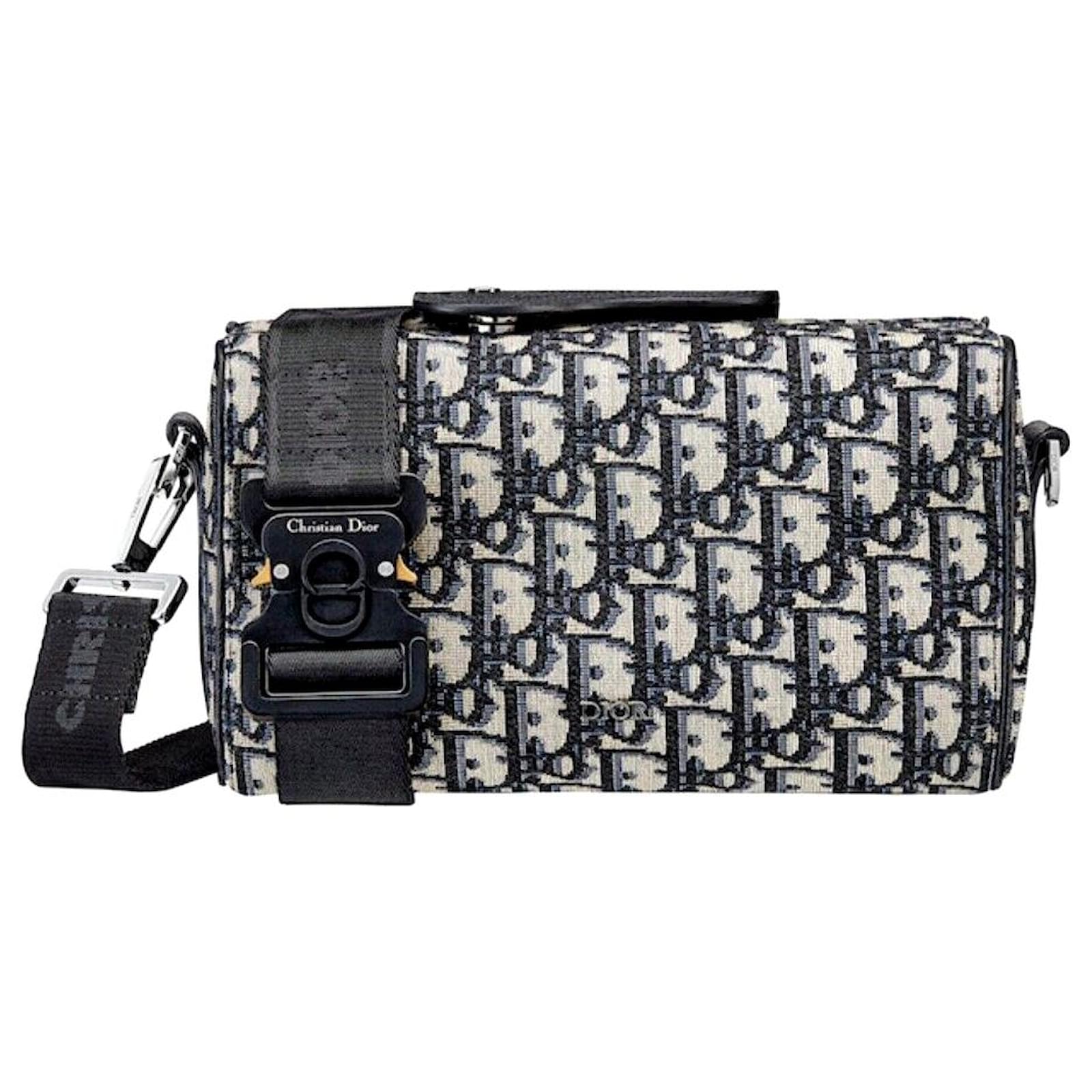 Dior Lingot 22 Bag Blue Dior Oblique new Beige Leather ref.1932868 ...