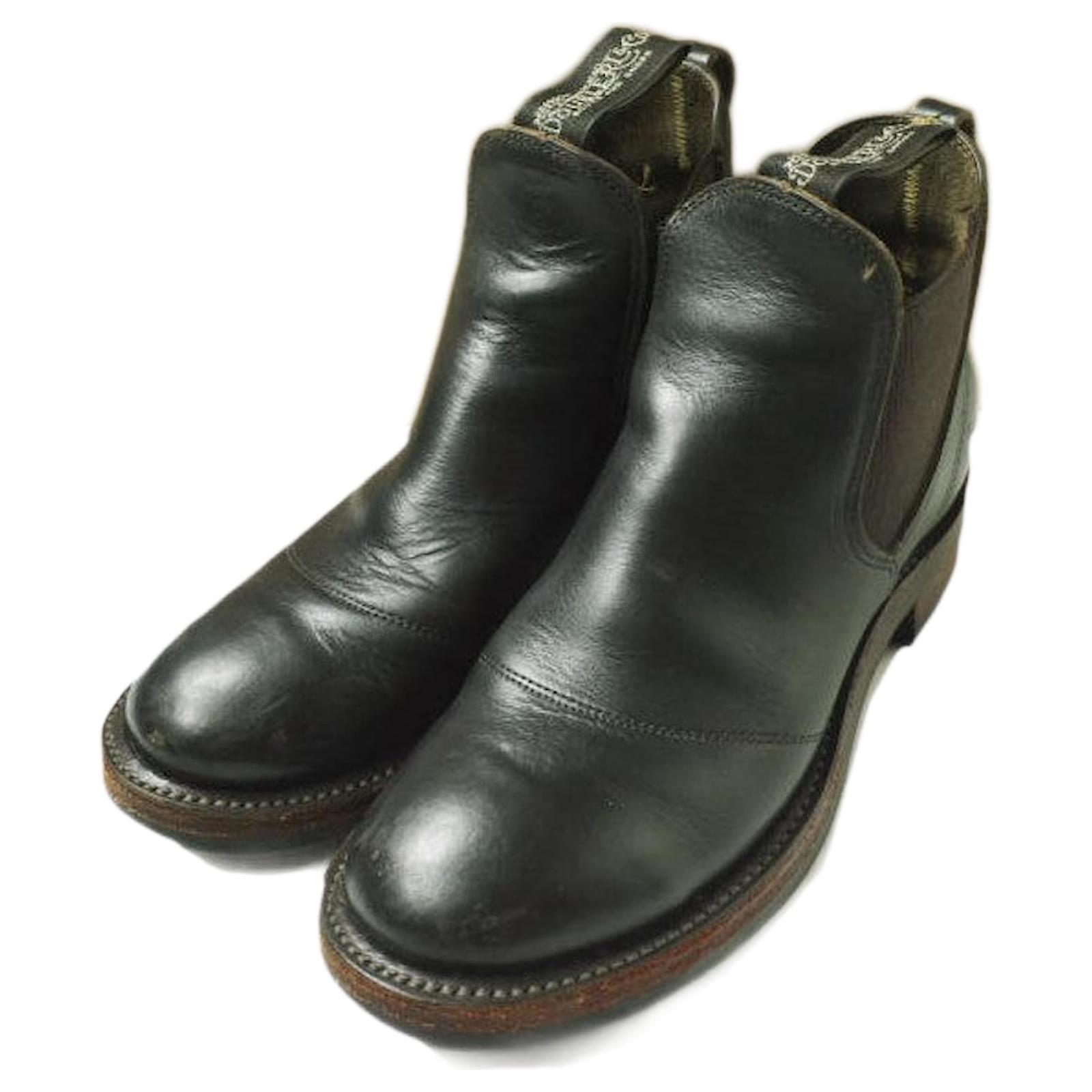 Ralph Lauren RRL CONGRESS BOOT Full Grain Leather Chelsea Boots Black ...