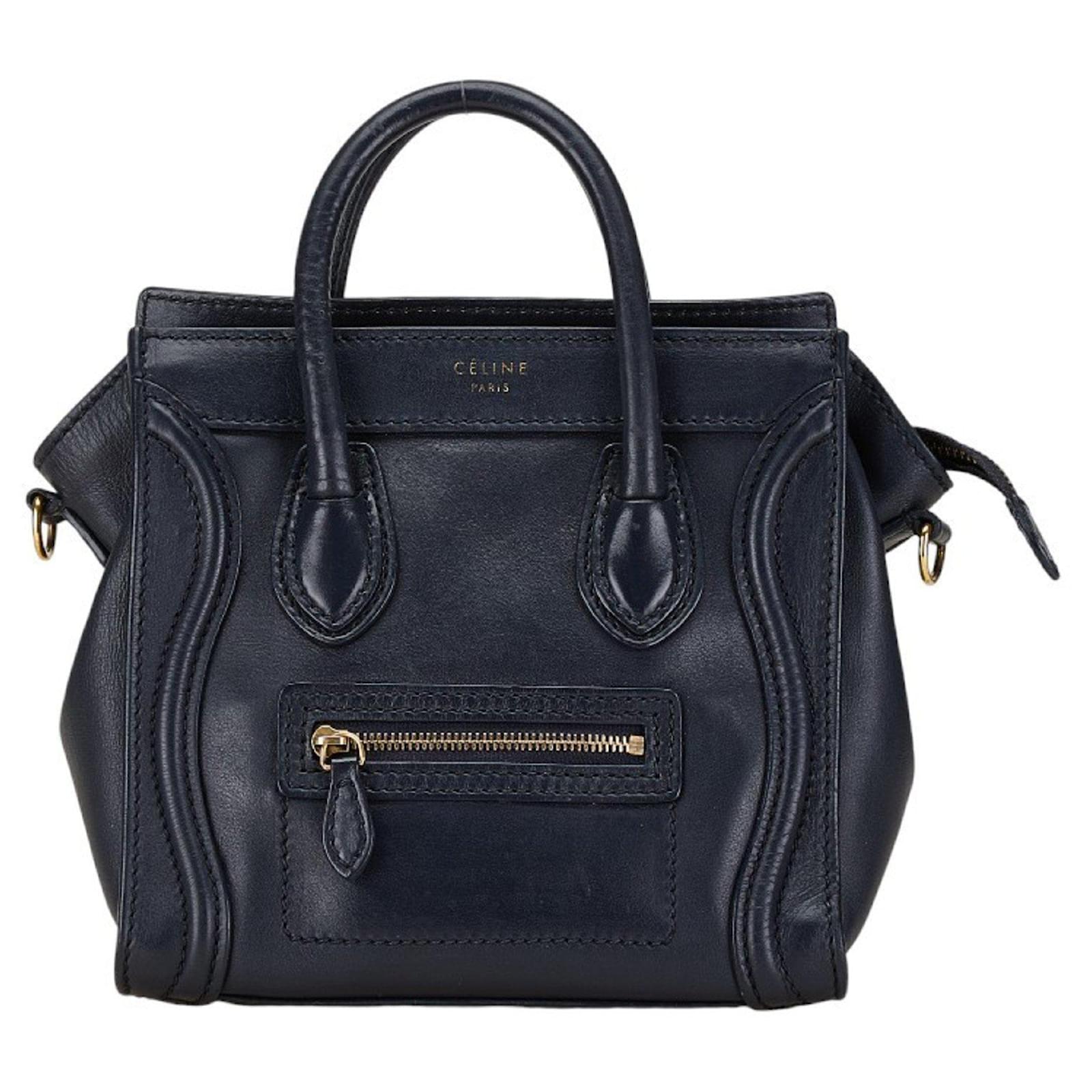 Céline Luggage Navy blue Leather ref.1938788 - Joli Closet
