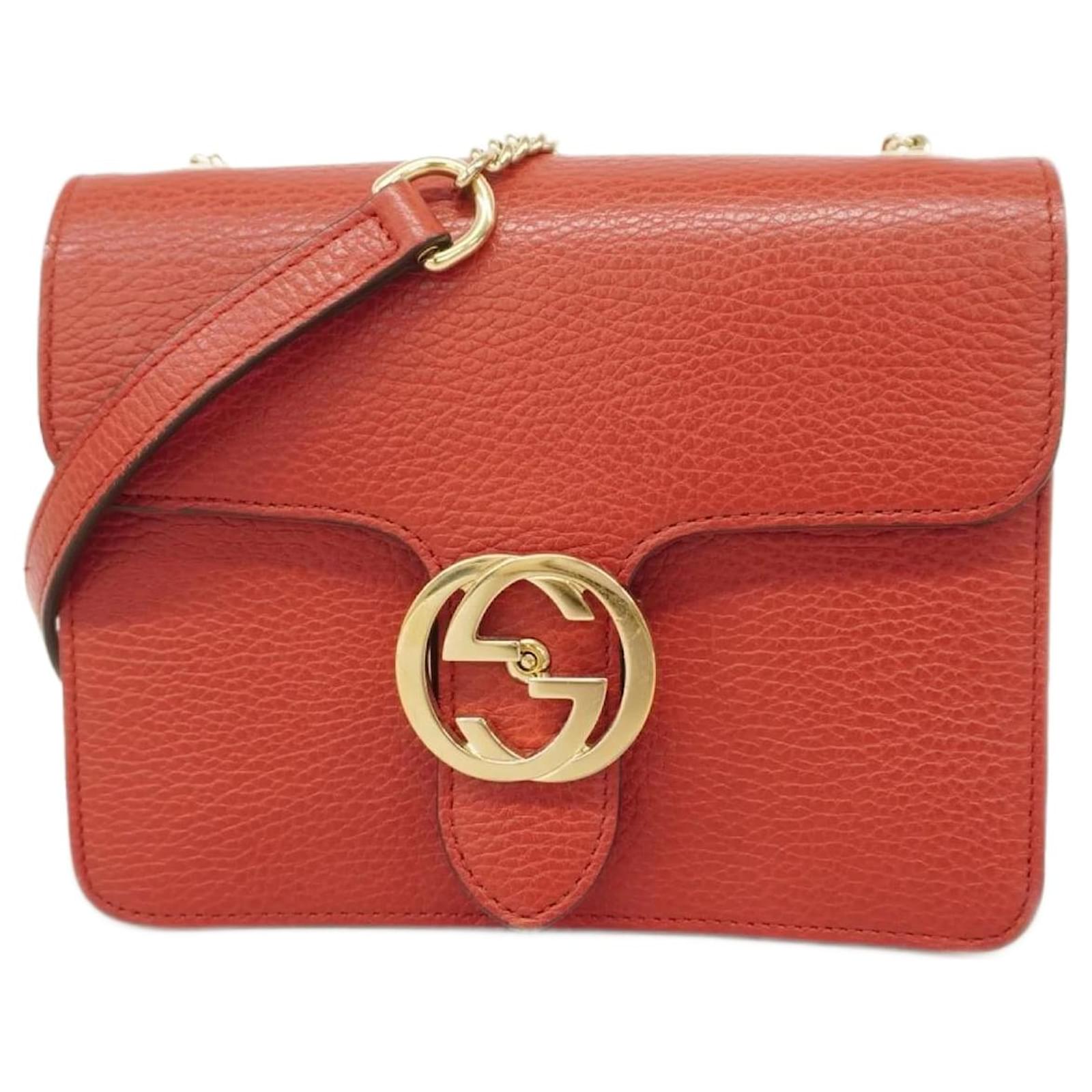 Gucci Red Leather Shoulder Bag ref.1940016 - Joli Closet