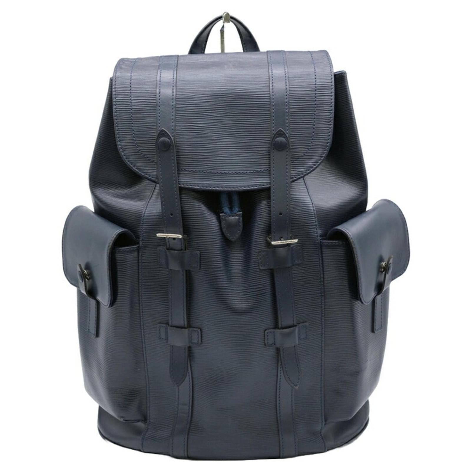 Louis Vuitton Christopher Navy blue Leather ref.1943018 - Joli Closet