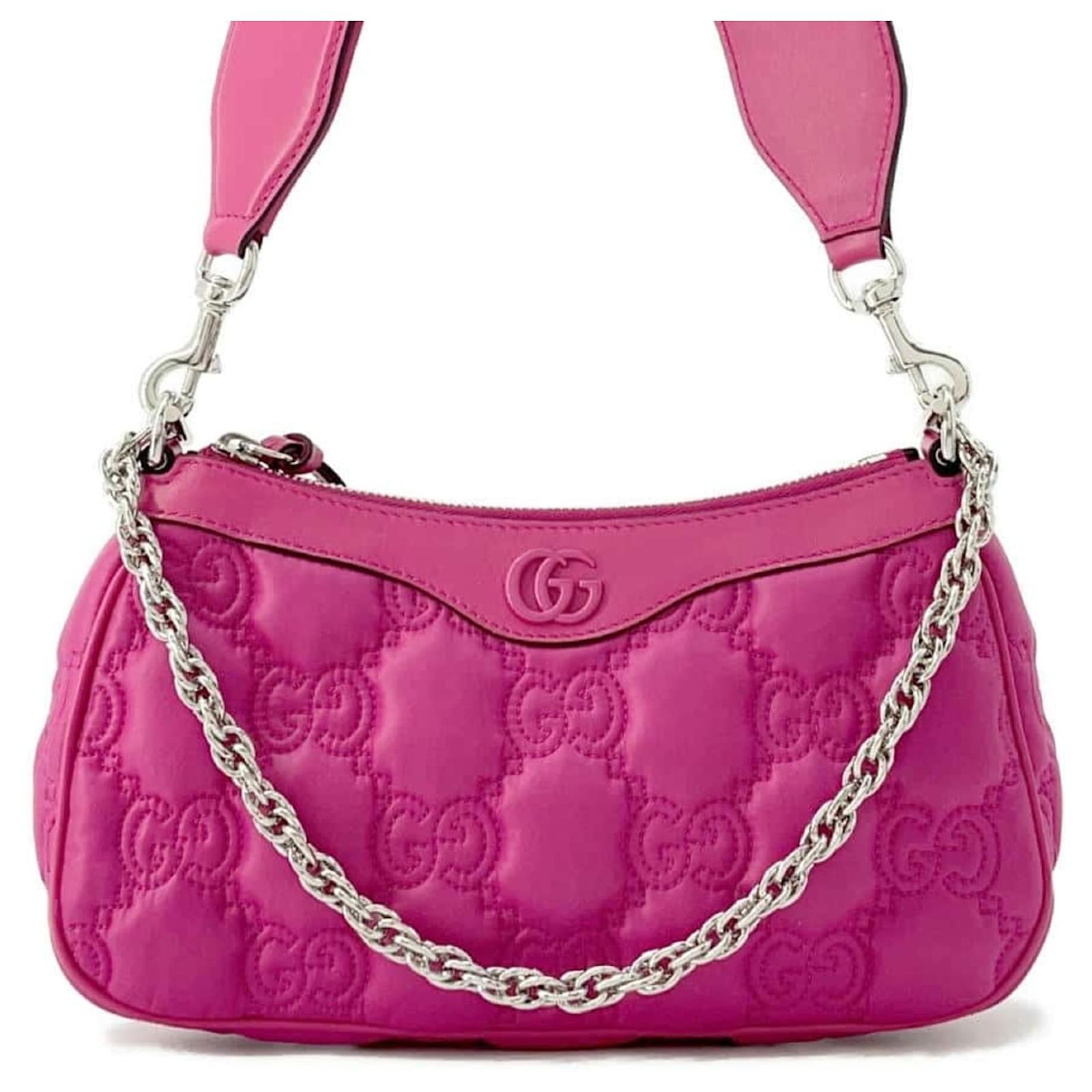 Gucci GG Matelasse Quilted Nylon Shoulder Bag Pink ref.1943432 - Joli ...