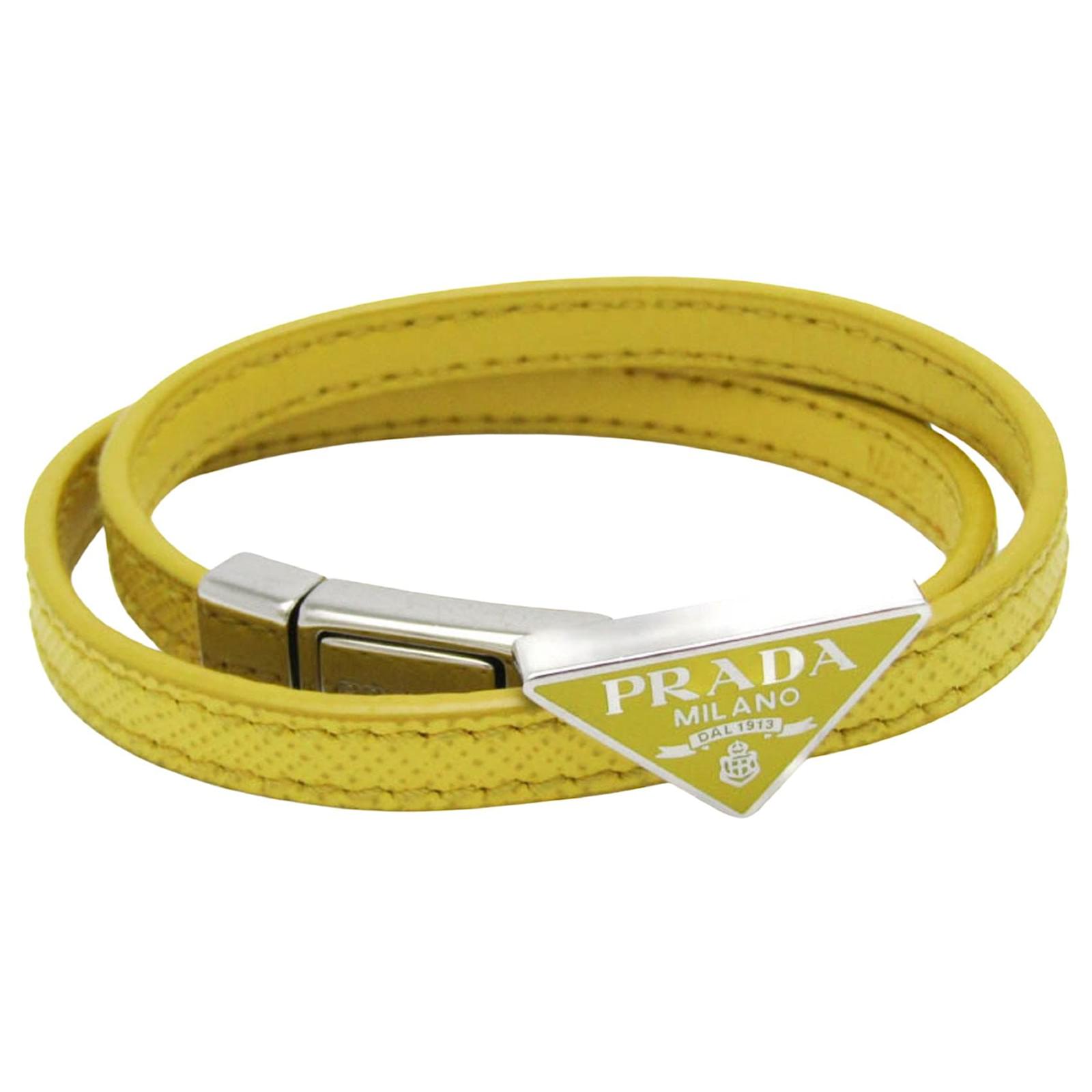 Prada Saffiano Yellow Leather ref.1945212 - Joli Closet