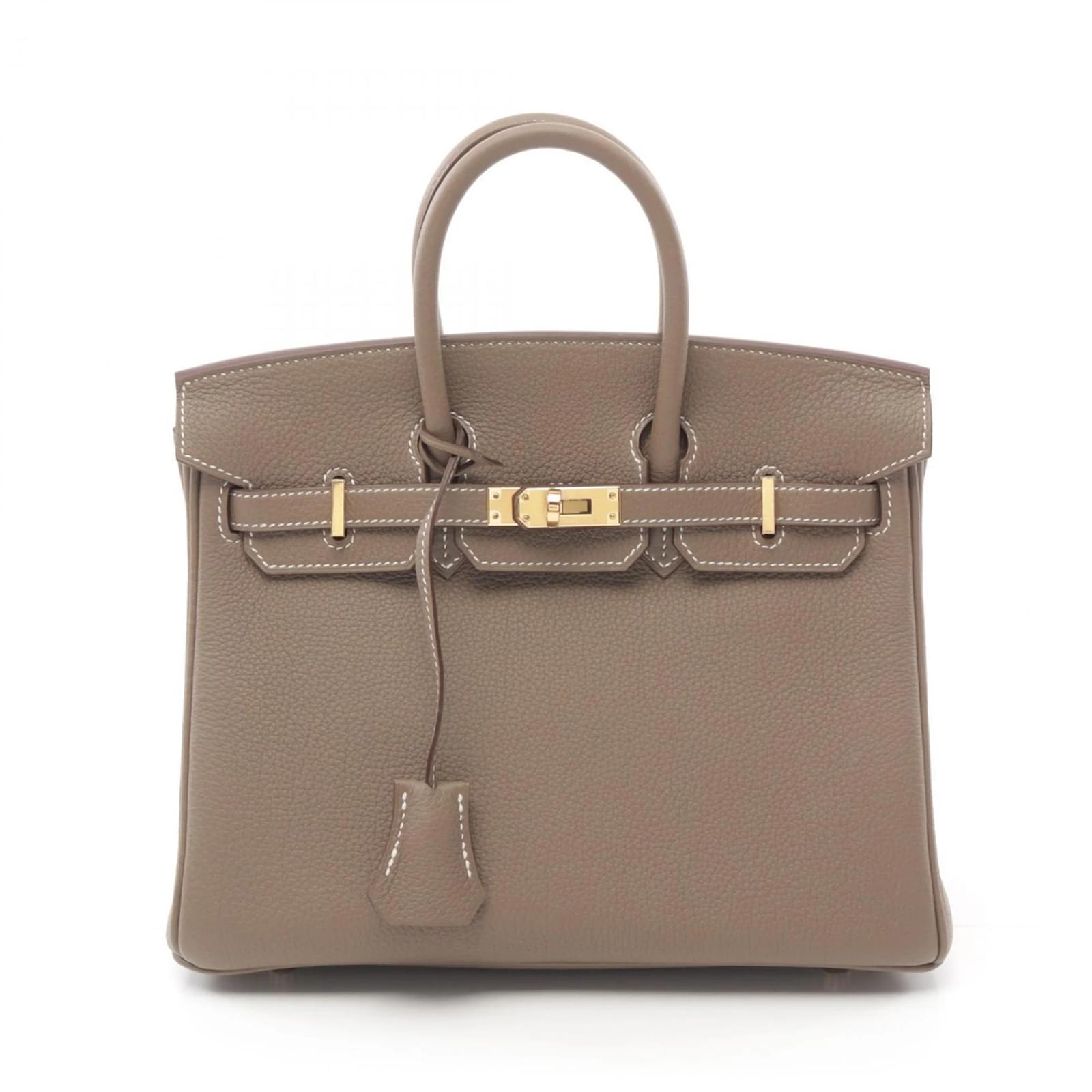 Hermès Hermes Birkin 25 Handbag Brown Taupe Leather ref.1945965 - Joli ...